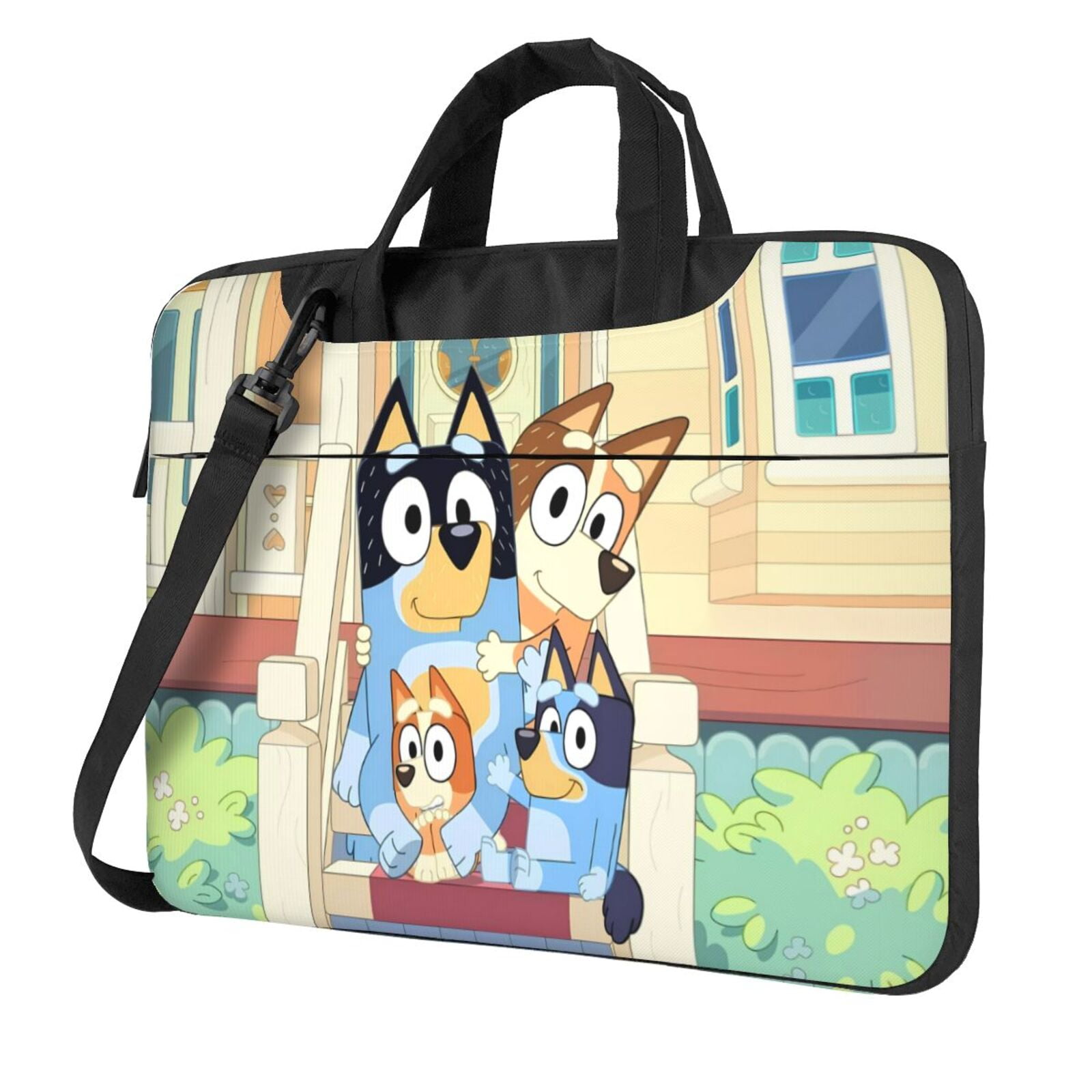 Japuie Bluey Print Laptop Shoulder Bag,Messenger Shoulder Bag for ...