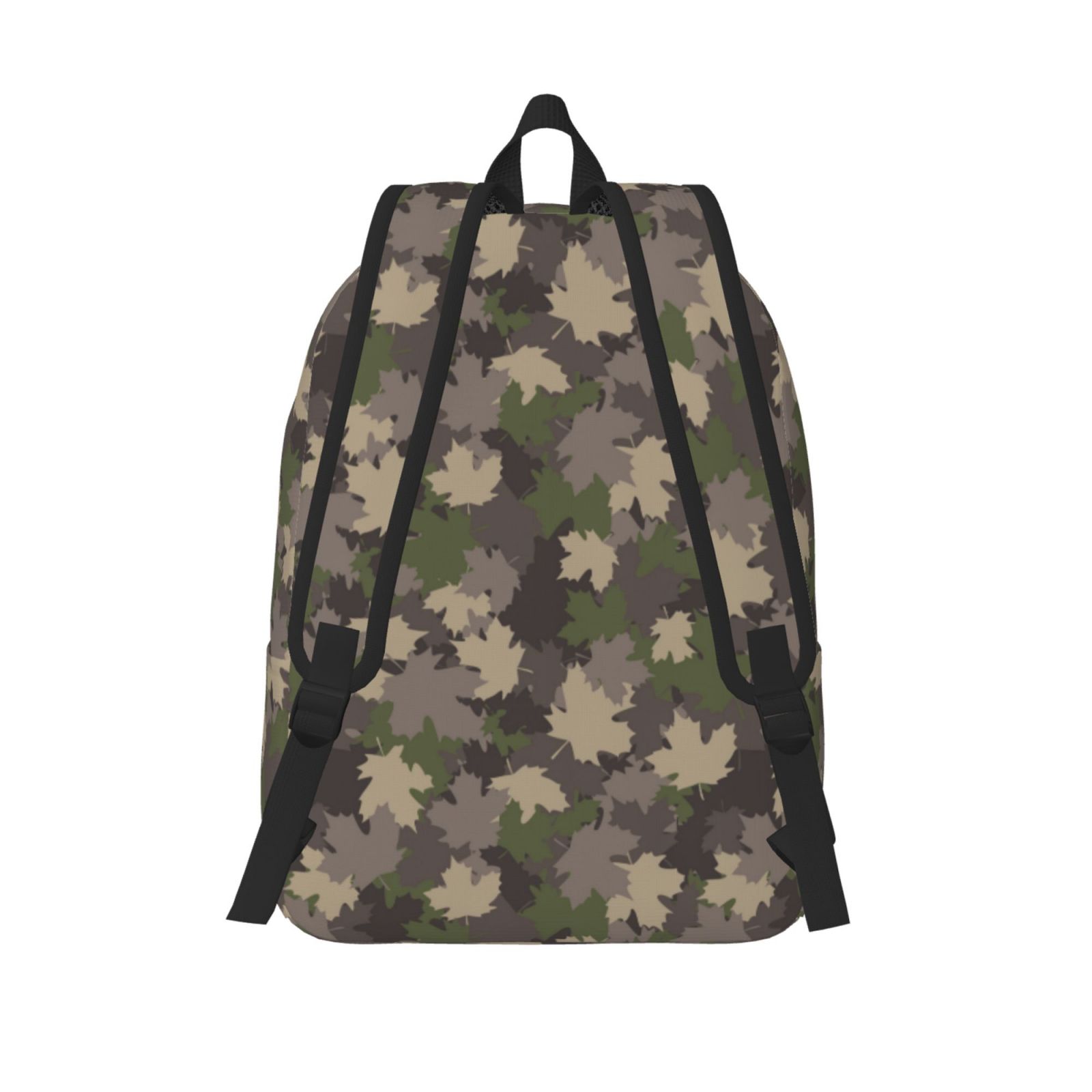 Japuie Camouflage maple Durable Canvas Laptop Backpack - Water-Resistant, Adjustable Shoulder ...