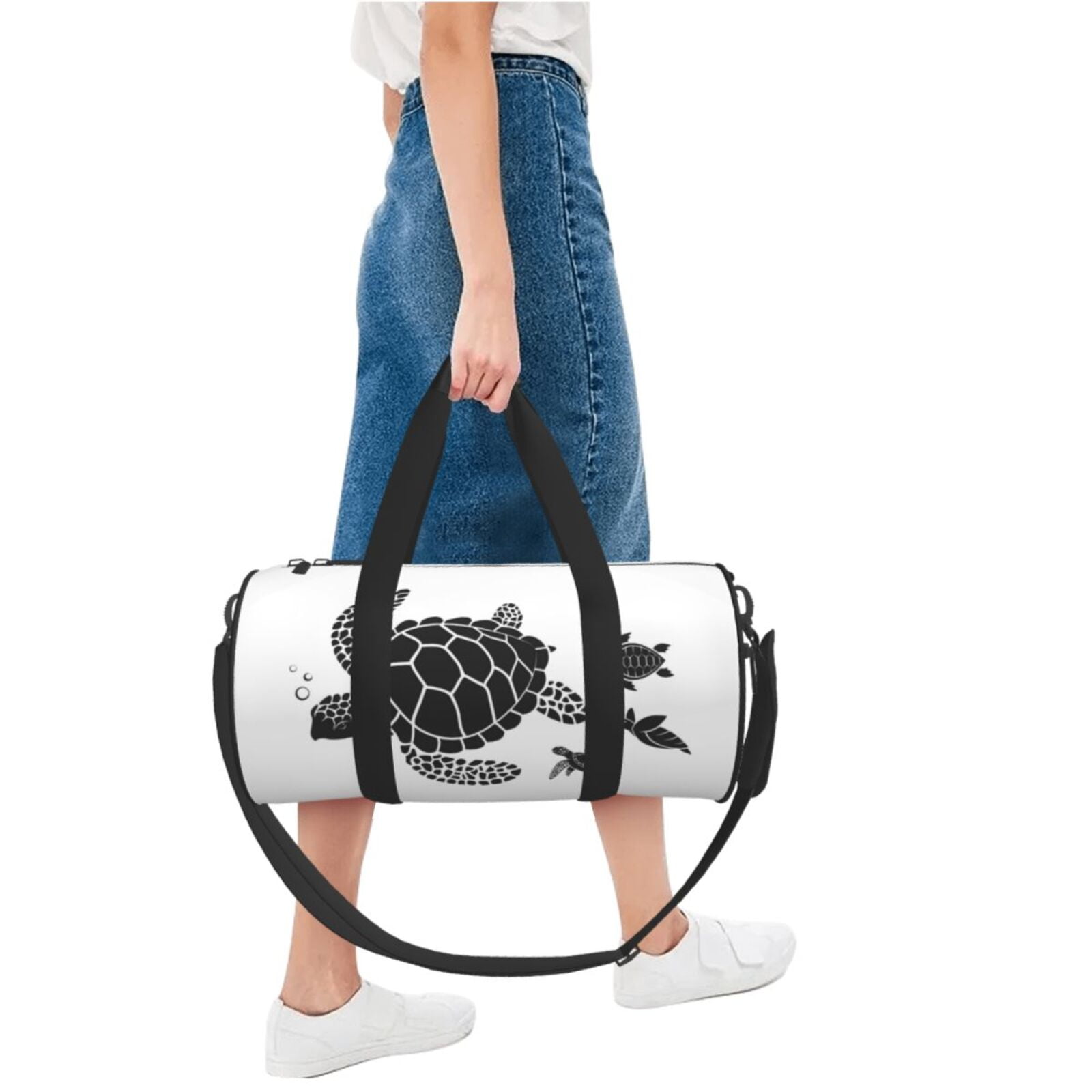 Japuie Family Of Sea Turtles Print Travel Duffle Bag,Gym Bag,Weekender ...