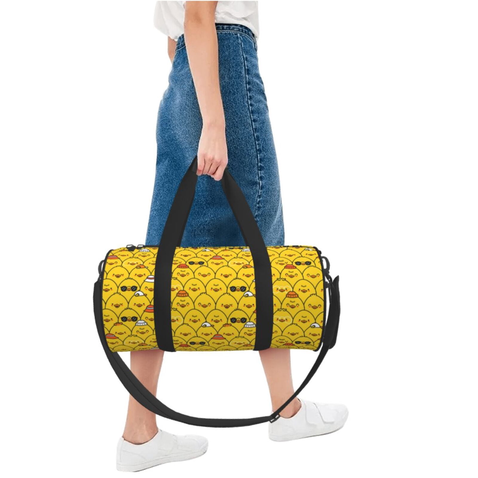Japuie Funny Ducks Print Travel Duffle Bag,Gym Bag,Weekender Bag ...