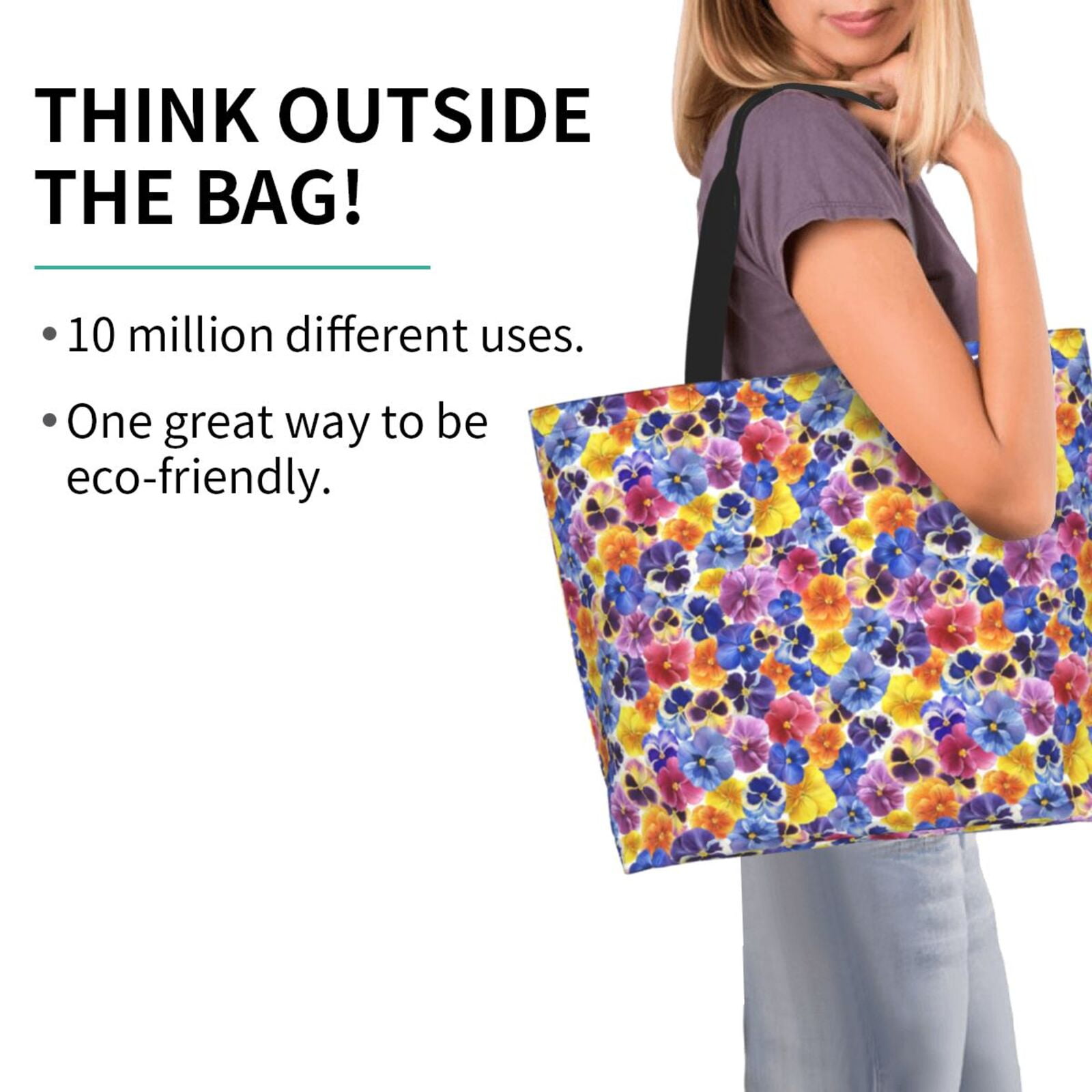 Foldable Shoulder Bag For Work And Travel LINQIN Large Tote Bag For ...