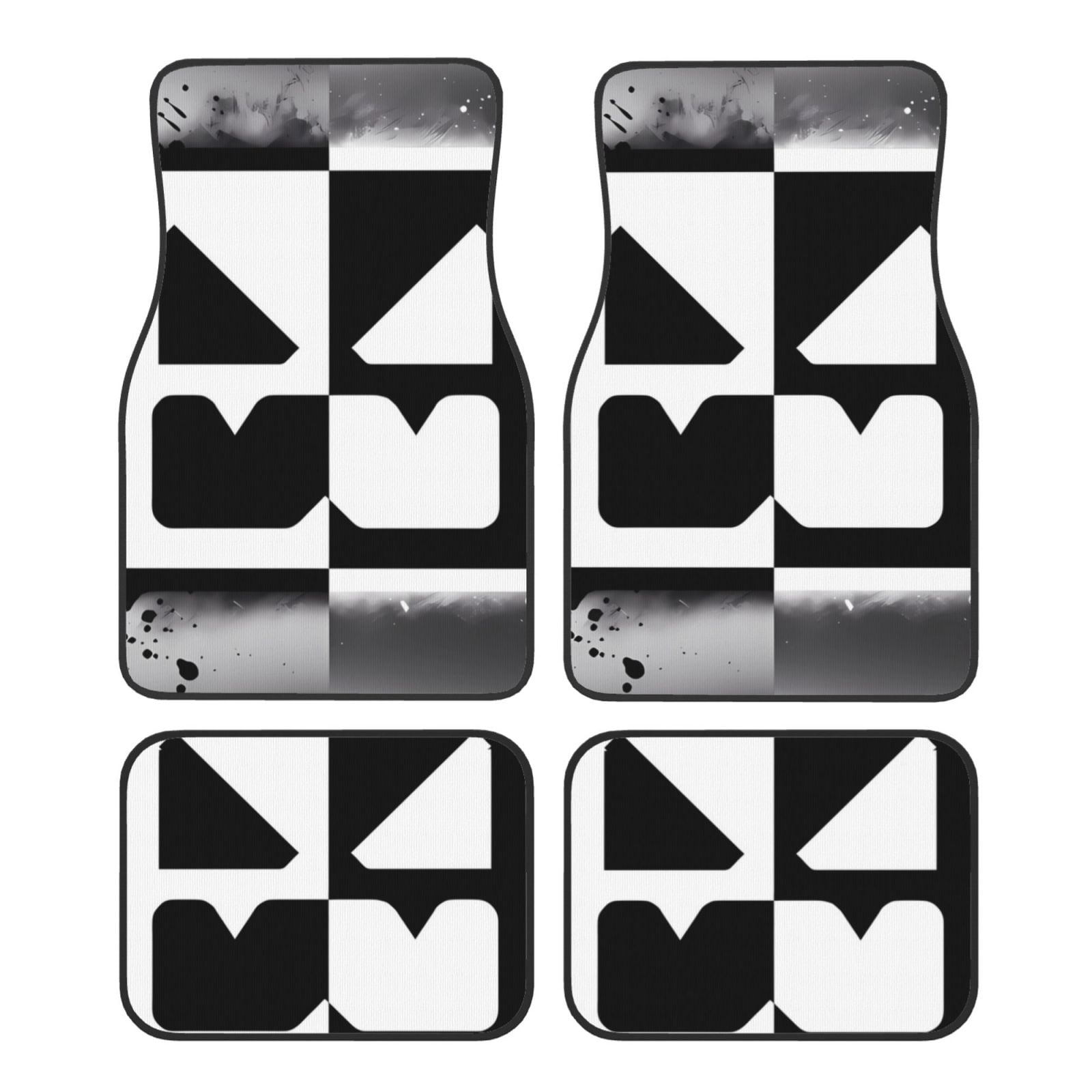 Japuie Geometry Dash Print 4-Piece Floor Mats, All-Weather Car Mats ...