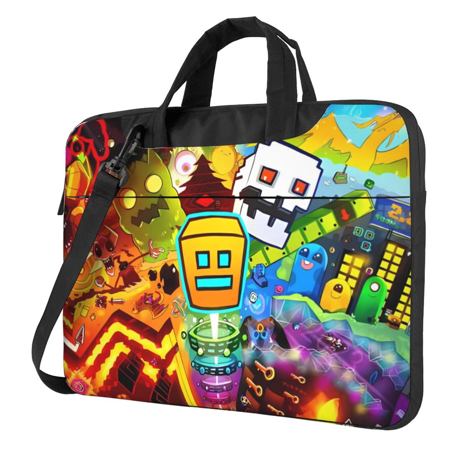 Japuie Geometry Dash Print Laptop Shoulder Bag,Messenger Shoulder Bag ...