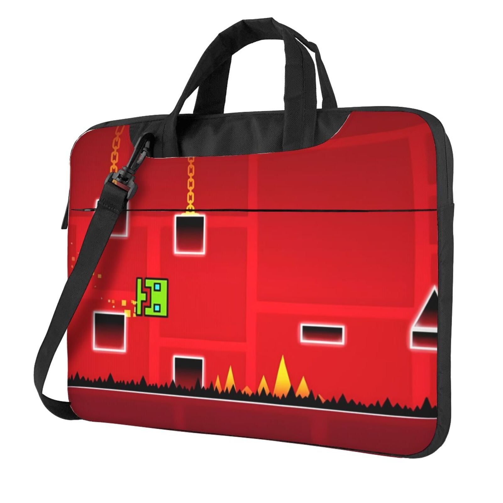 Japuie Geometry Dash Print Laptop Shoulder Bag,Messenger Shoulder Bag ...