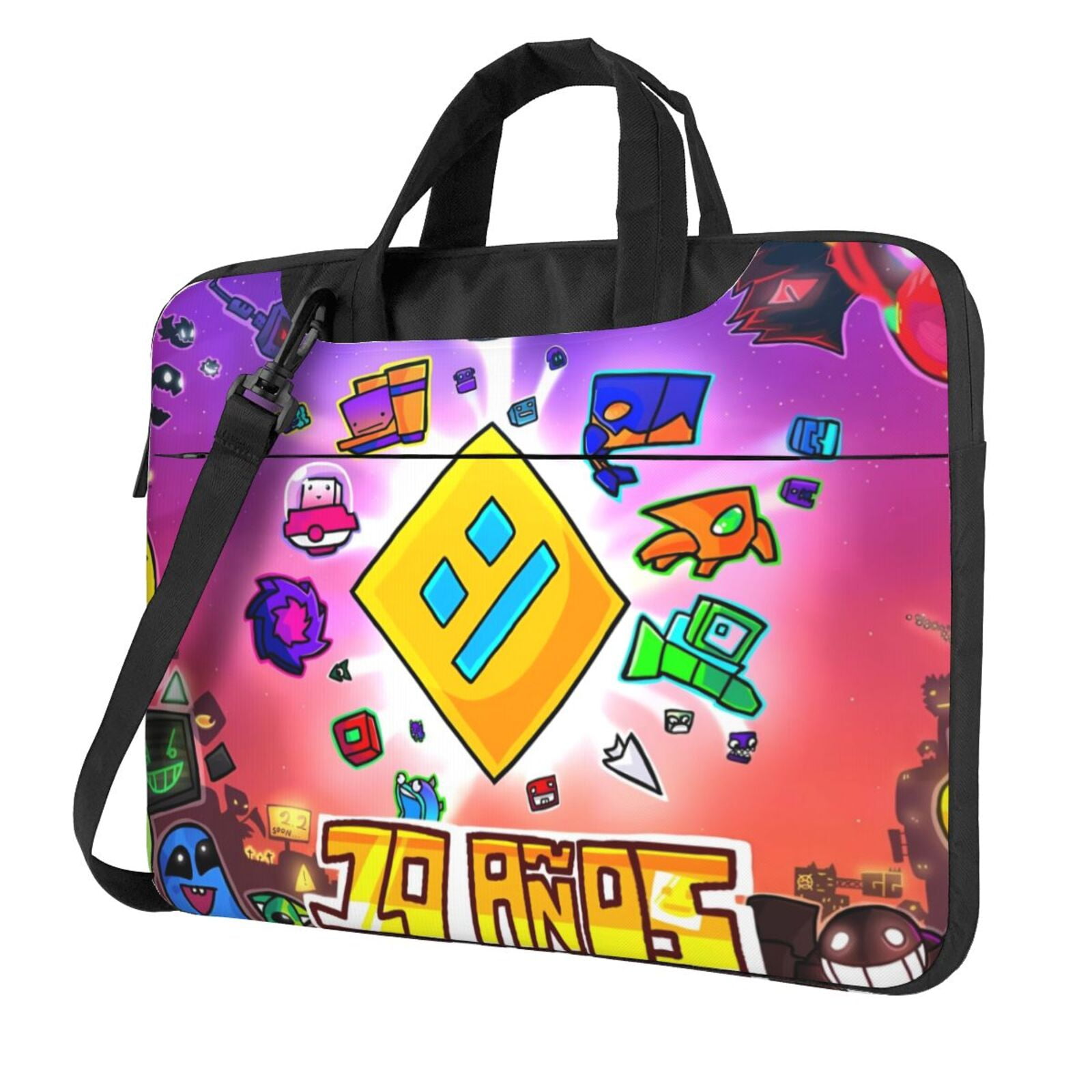 Japuie Geometry Dash Print Laptop Shoulder Bag,Messenger Shoulder Bag ...