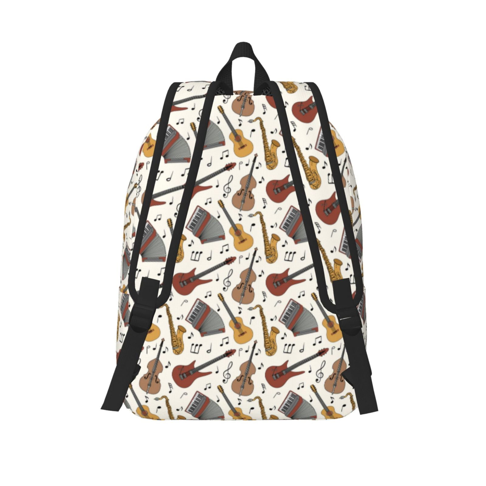 Japuie Guitar Durable Canvas Laptop Backpack - Water-Resistant ...