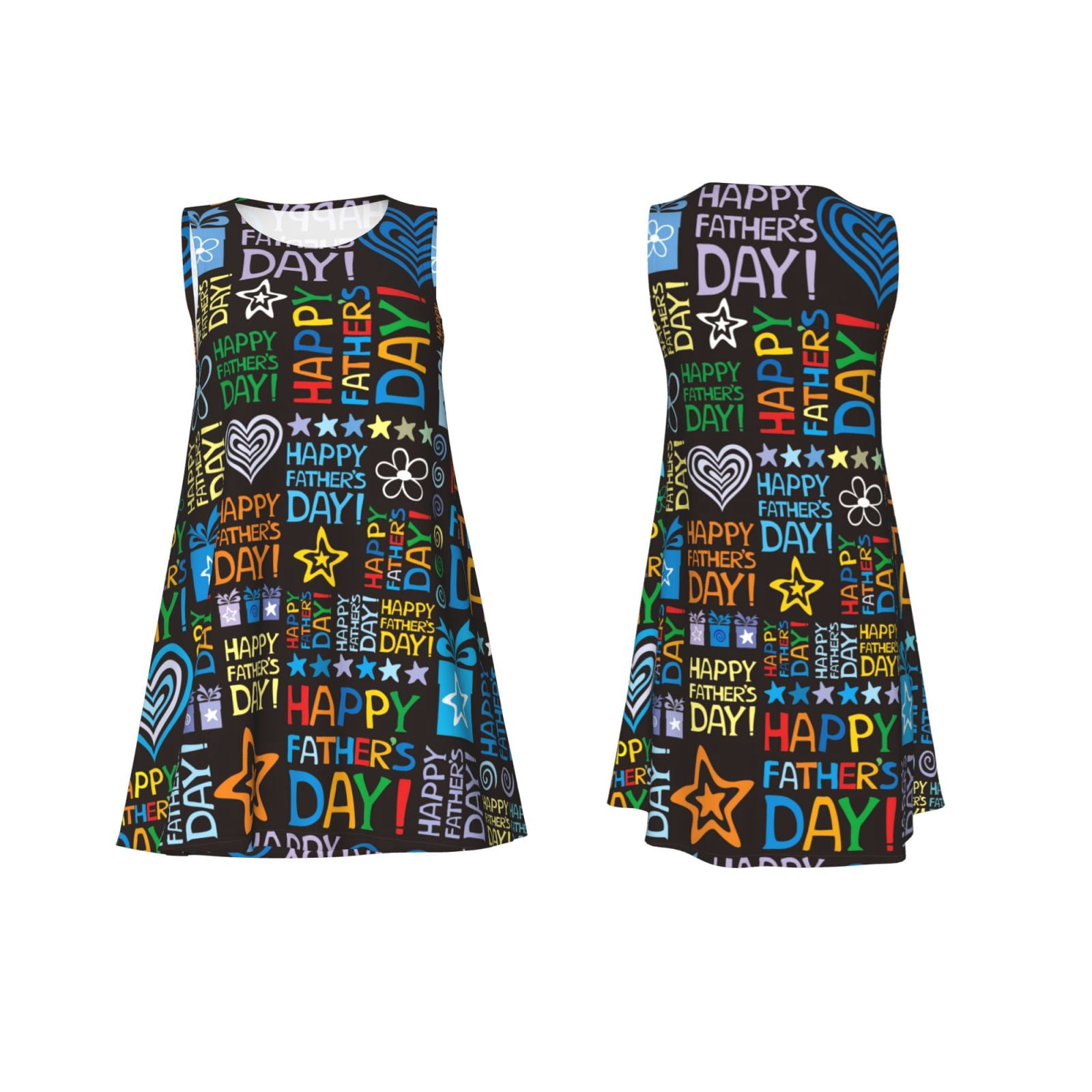 Japuie Happy Father Day Print Summer Dresses for Women,Women's ...