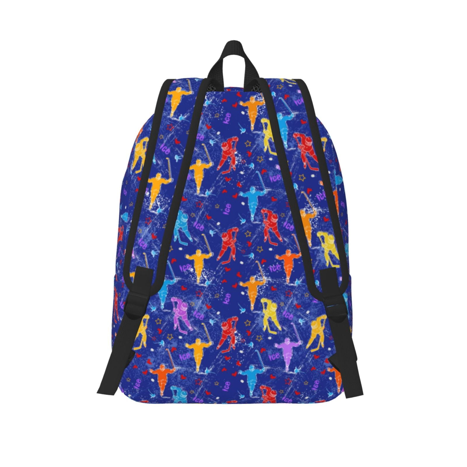 Japuie Ice Hockey Players With Puck Durable Canvas Laptop Backpack ...