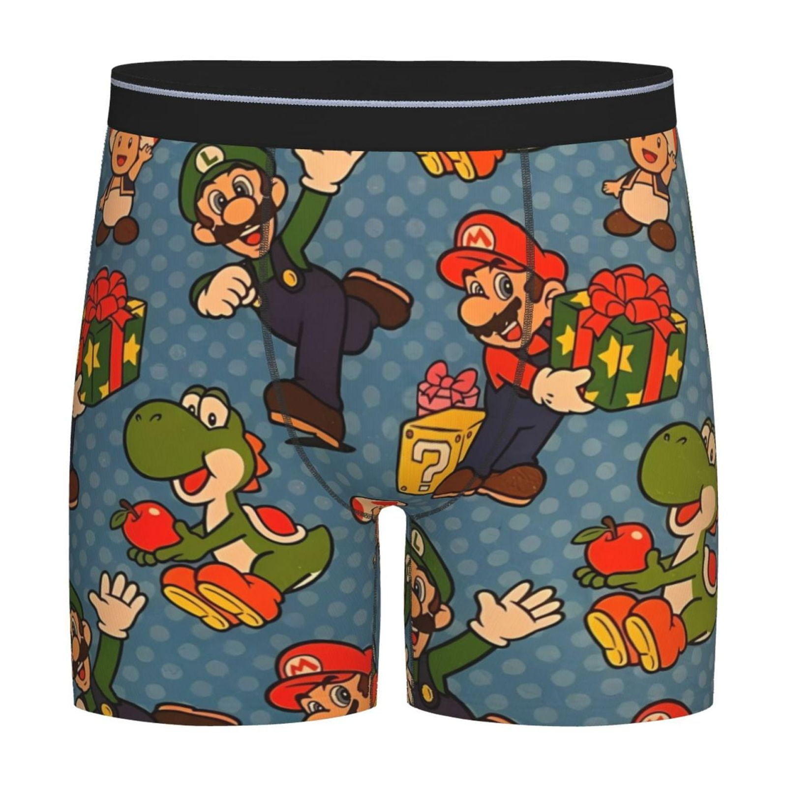 Japuie Mario Print Boxer Briefs for Men,Tagless Underwear for Men,Men’s ...