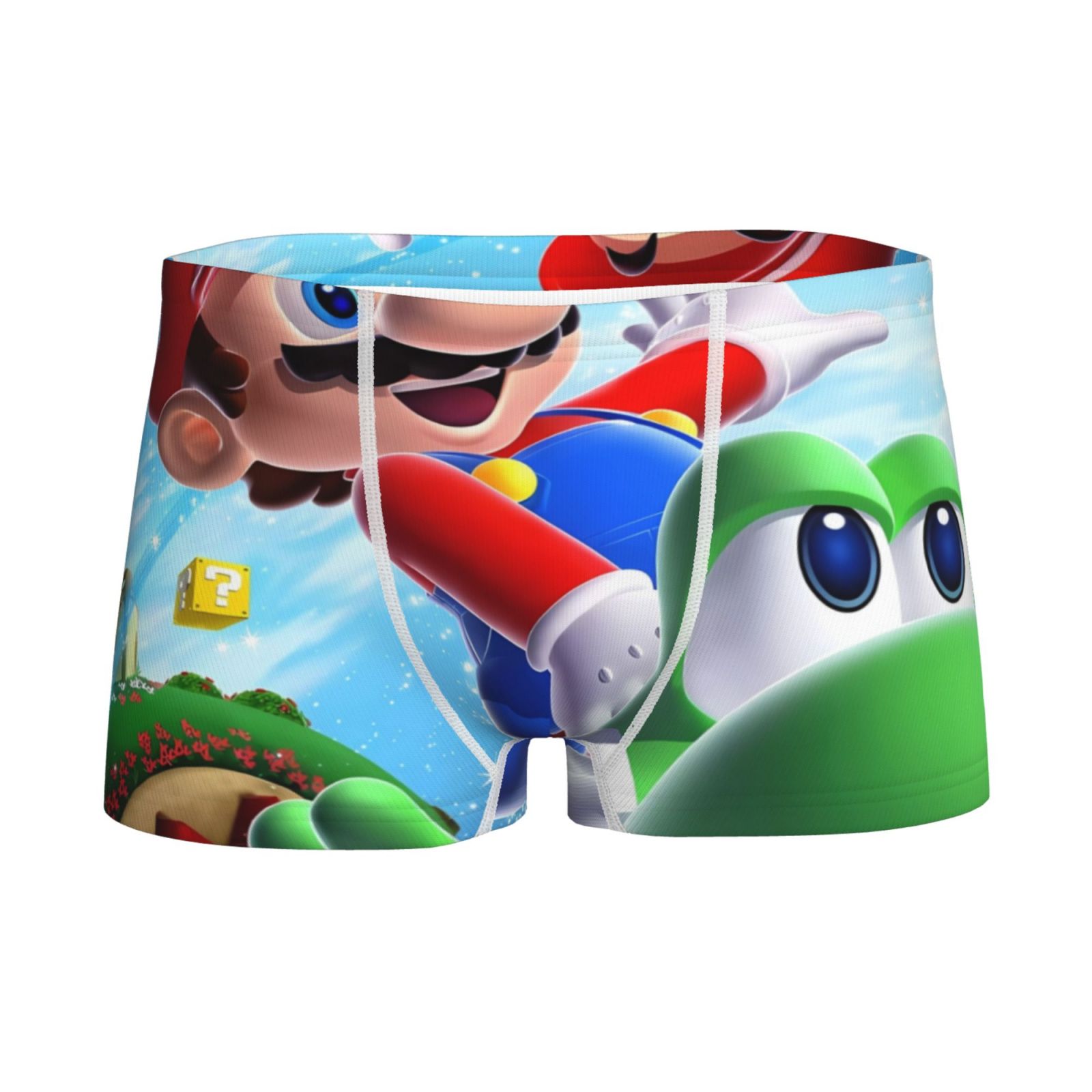 Japuie Mario Print Boy’s Boxer Briefs,Boys' Underwear Anti chafe Boxer ...