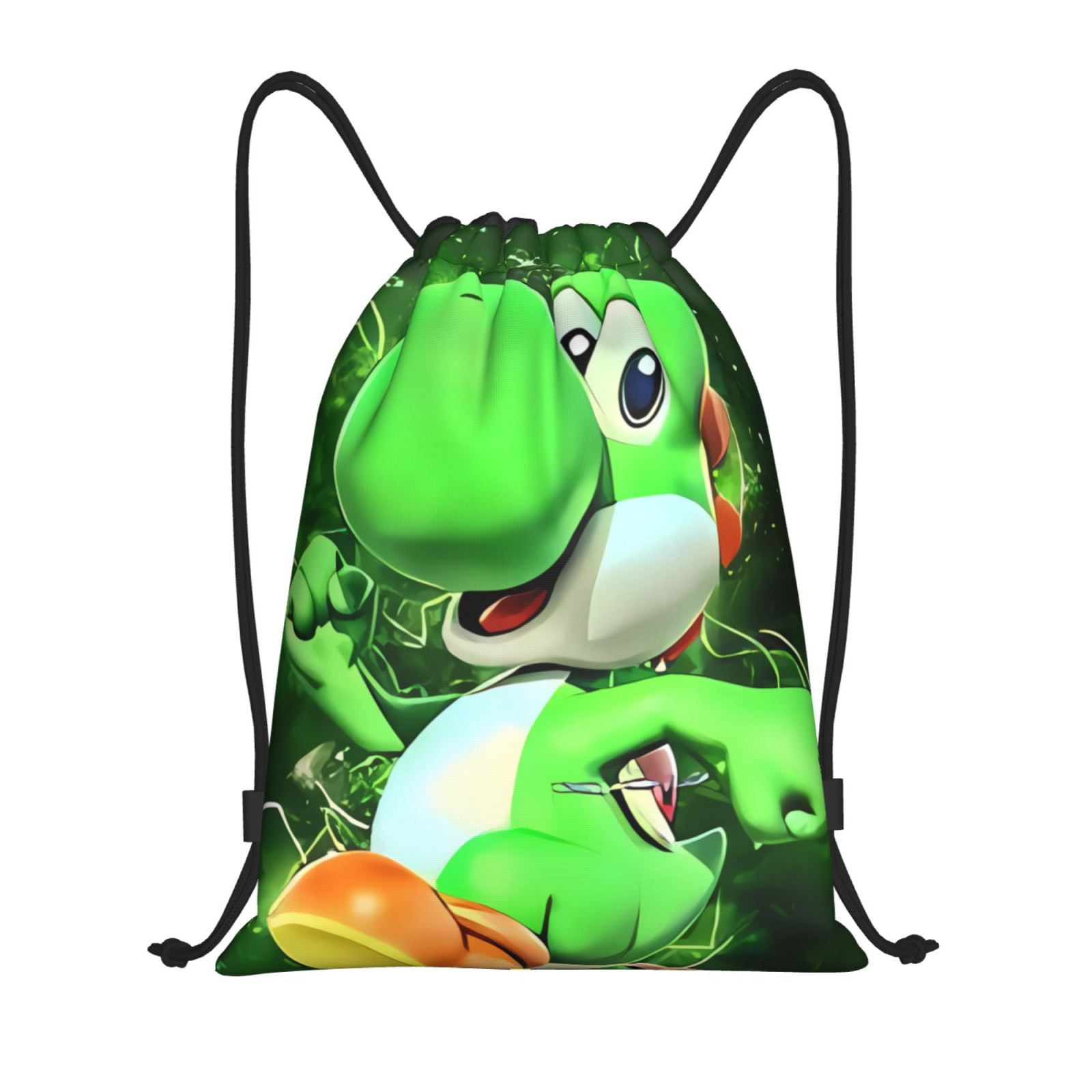 Japuie Mario Print Drawstring Backpack,Drawstring Bags, Draw String ...