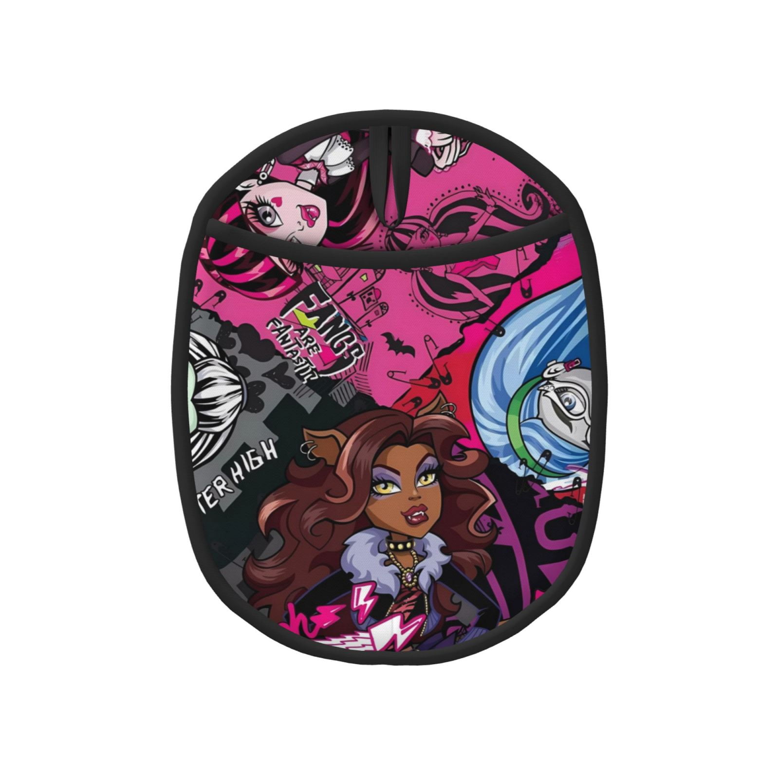 Japuie Monster High Print Silicone Pot Mat Mitten, Heat Resistant Oven ...