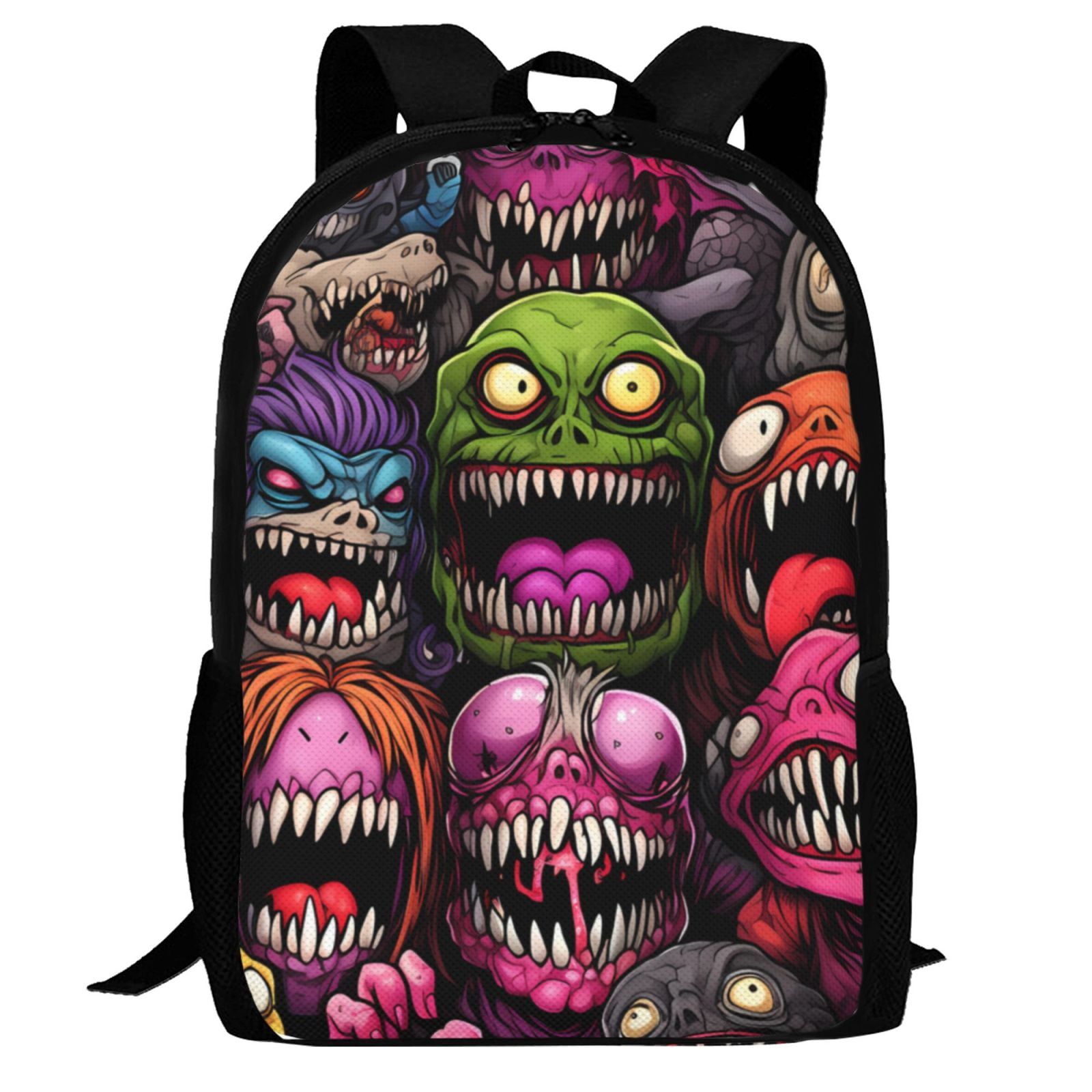 Japuie Monstrous Cartoon Characters Print School Backpack,Waterproof ...