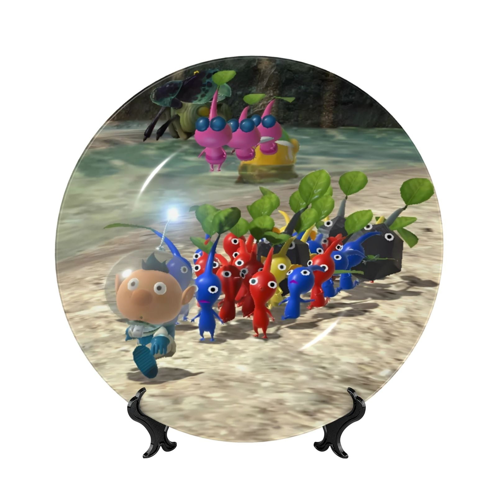 Japuie Pikmin Print Bone China Plate, Decorative Plates for Display ...