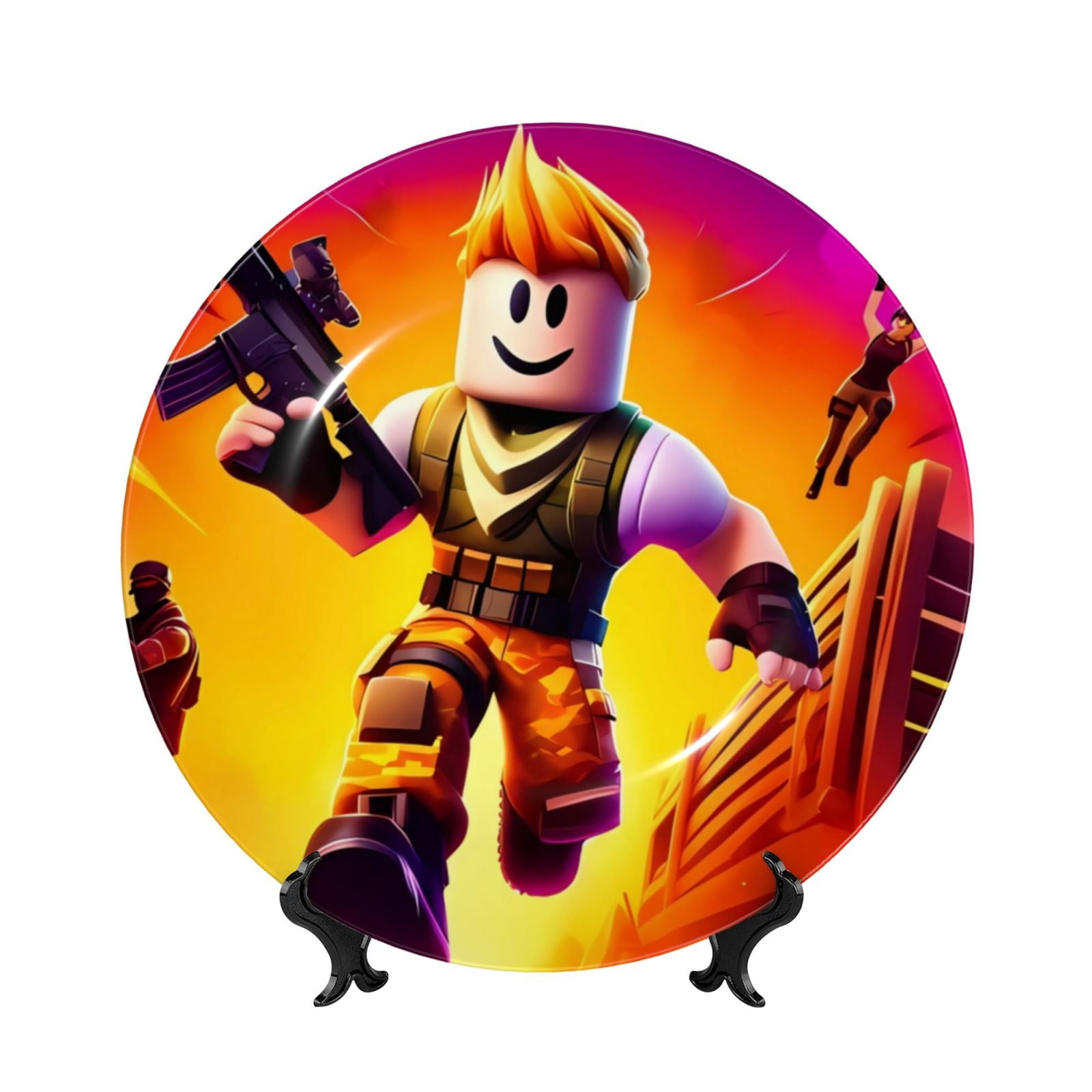 Japuie Roblox Print Bone China Plate, Decorative Plates for Display ...