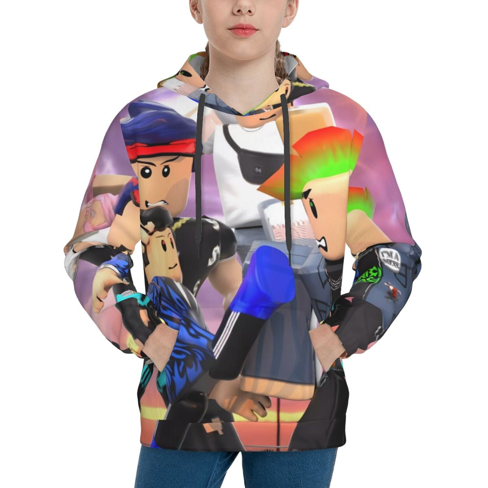 Japuie Roblox Print Unisex Kids Sweatshirt,Boys Girls Hooded with ...
