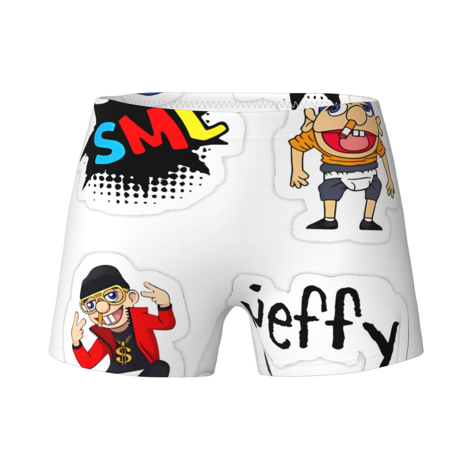 Japuie Sml Jeffy Print Women's Cotton Boxer Briefs Underwear,Kids Boxer ...