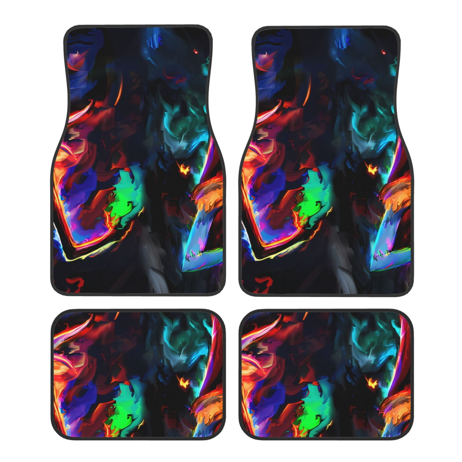 Japuie The Nightmare Before Christmas Print 4-Piece Floor Mats, All ...