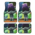 Japuie Trolls Band Together Print 4-Piece Floor Mats, All-Weather Car ...