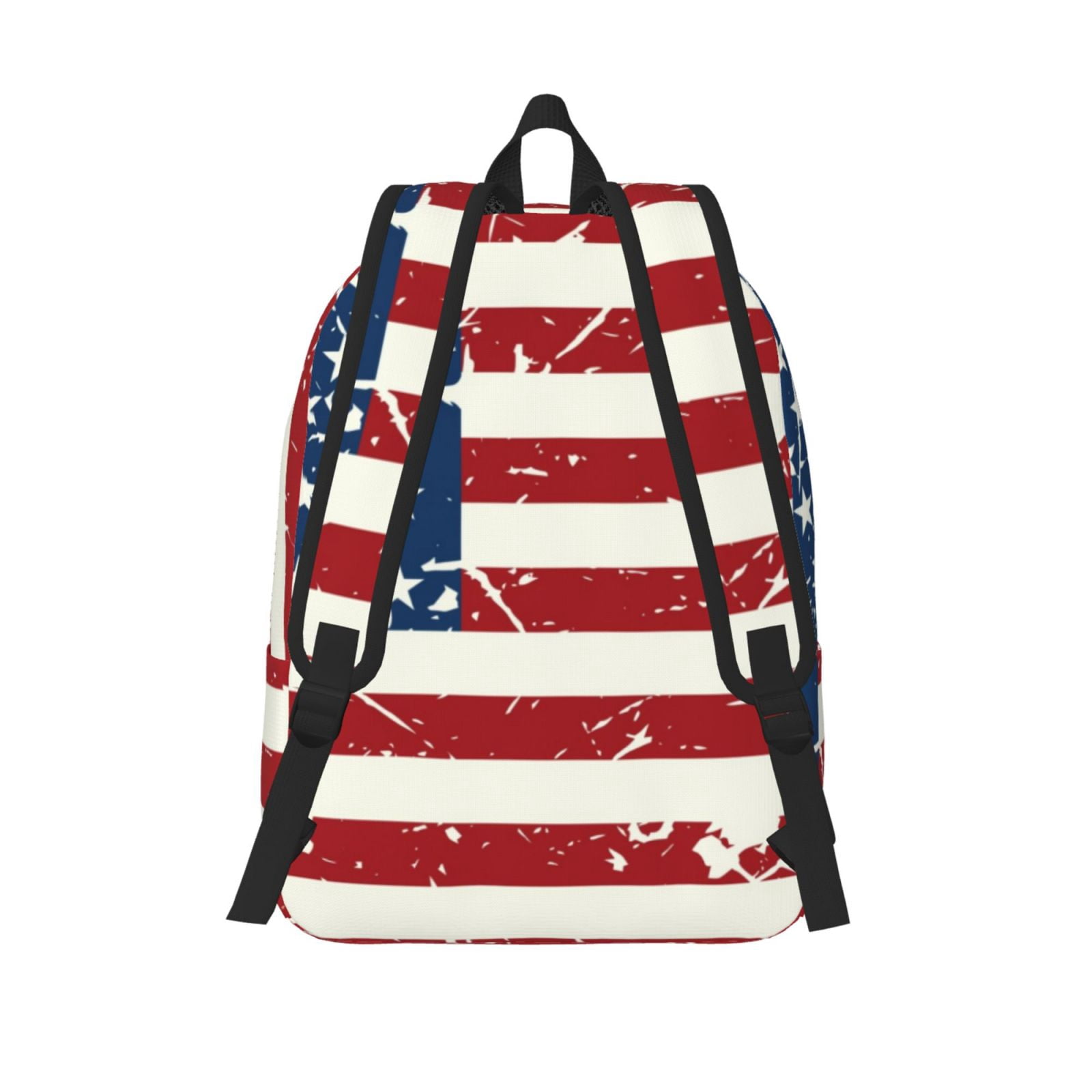 Japuie Vintage American Flag Durable Canvas Laptop Backpack - Water ...