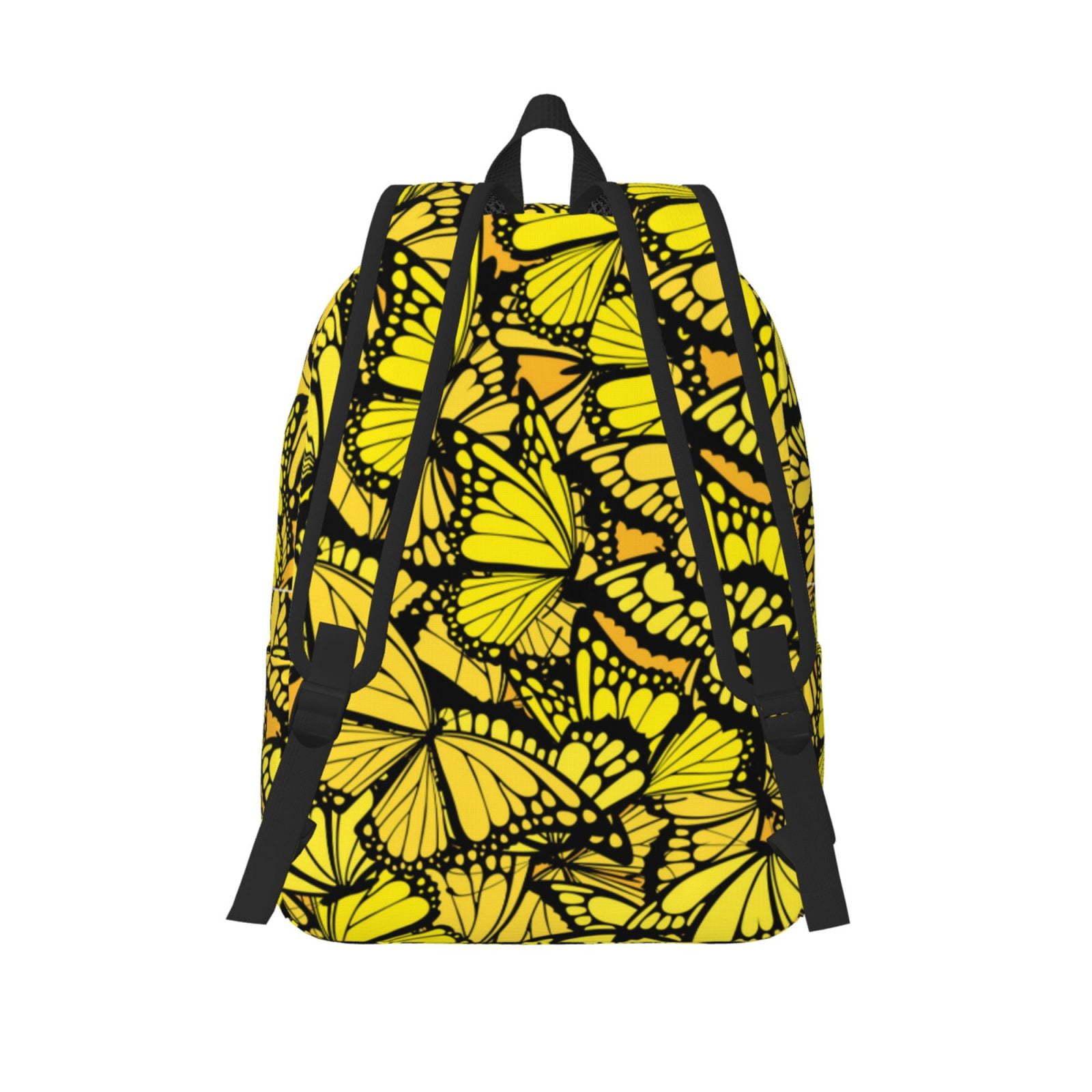 Japuie Yellow Butterflies Durable Canvas Laptop Backpack - Water ...