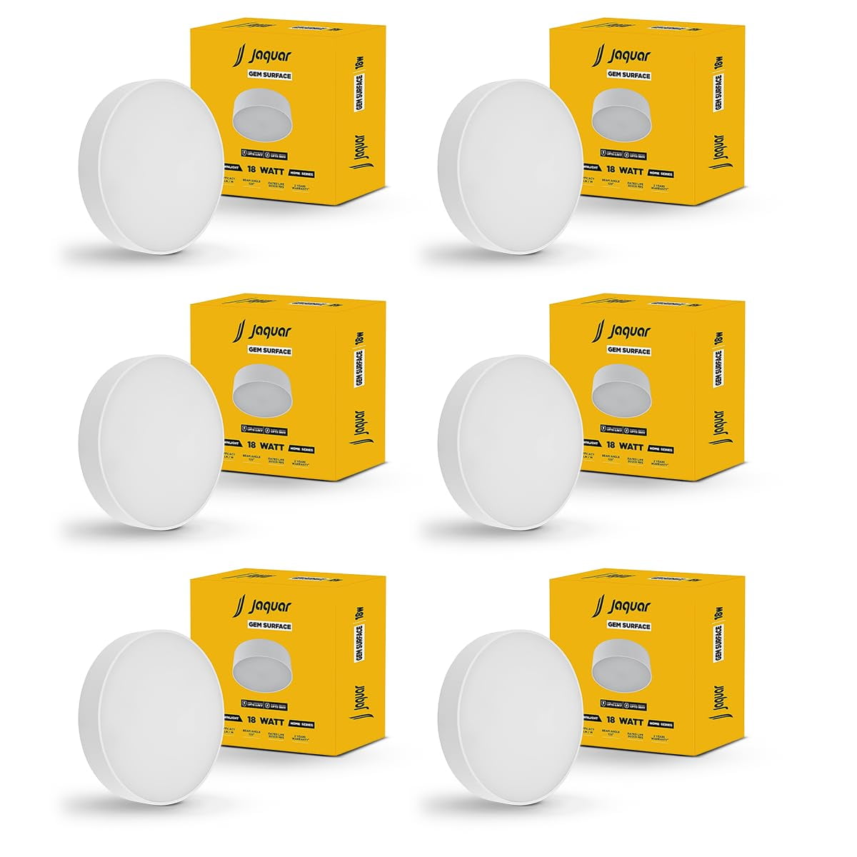 Jaquar 18W LED Gem Trimless Round Surface Mount Down Light No False ...