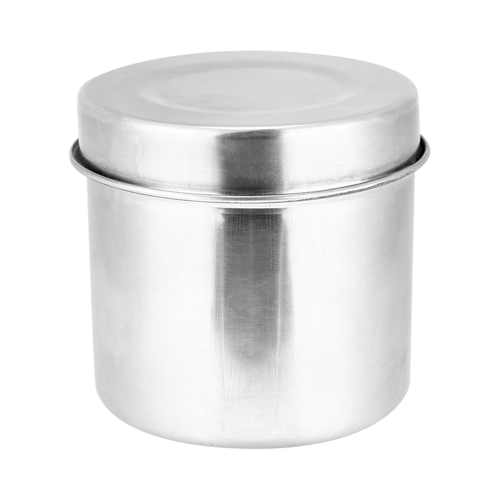 Jar,3 Sizes Stainless Steel Jar Container Alcohol Box with Tweezers ...
