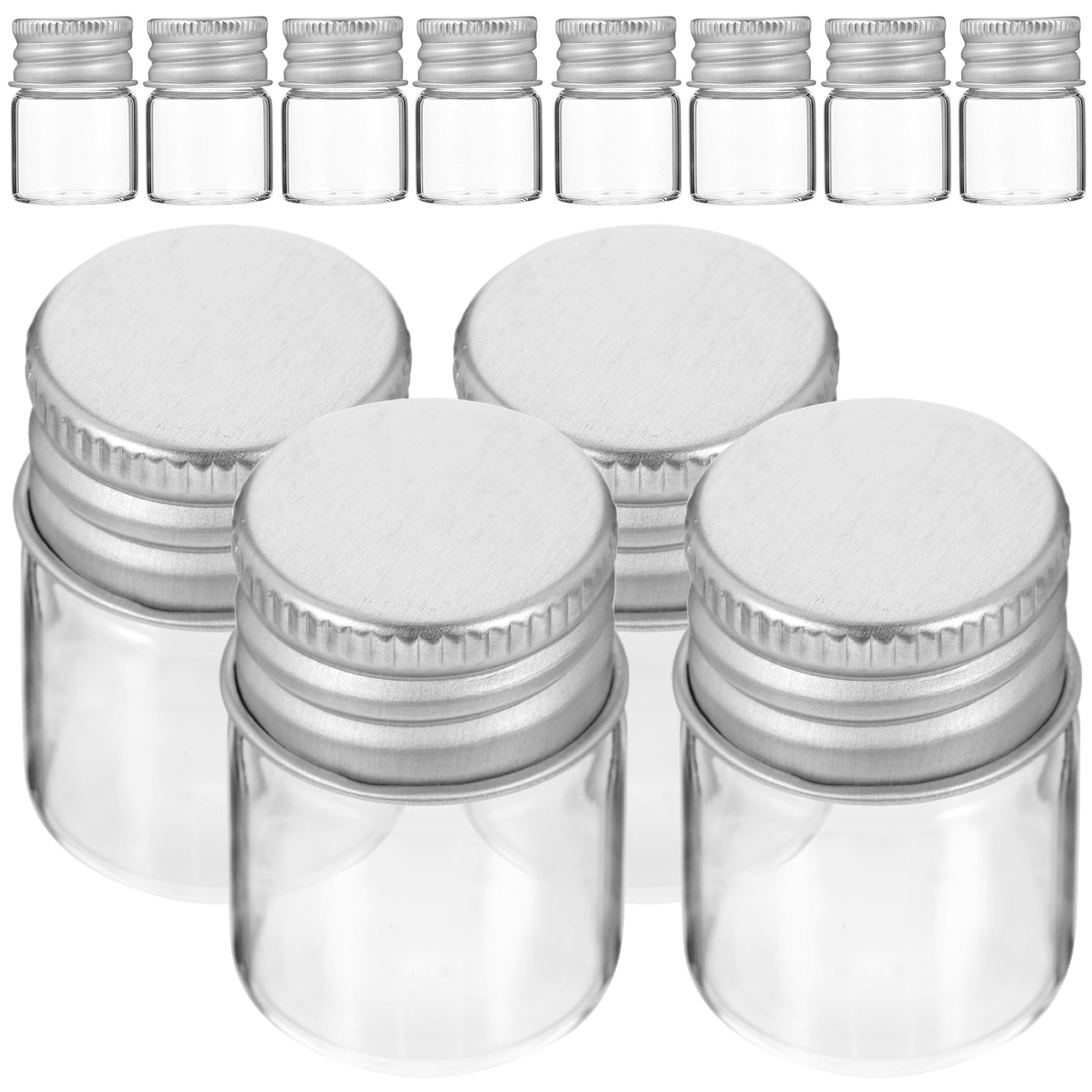 Jar Canning Jars with Lids 12 PCS Food Glass Mason Wishing Bottles ...