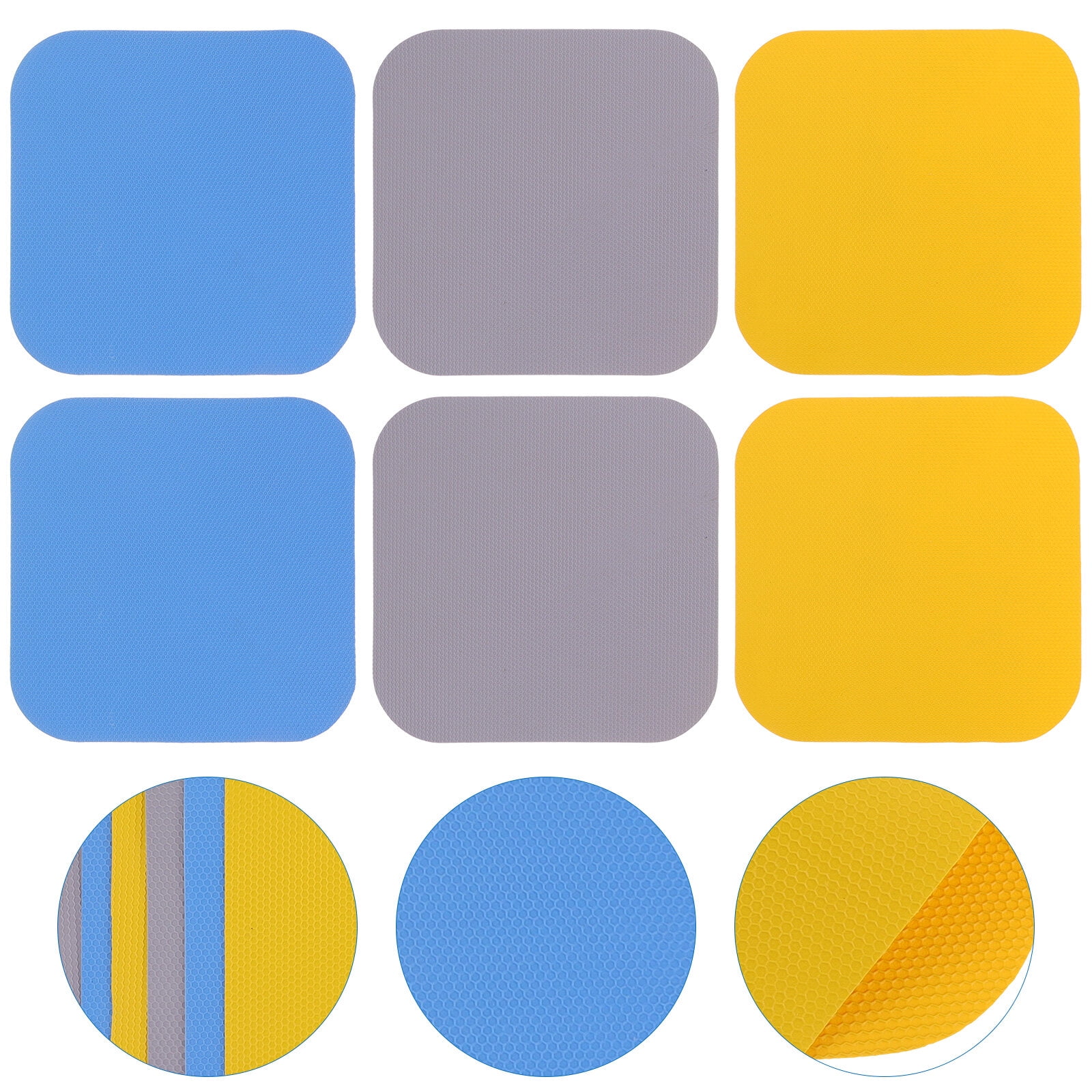 Jar Opener Gripper Pad, 6pcs Jar Gripper Pads Rubber Jar Opener ...