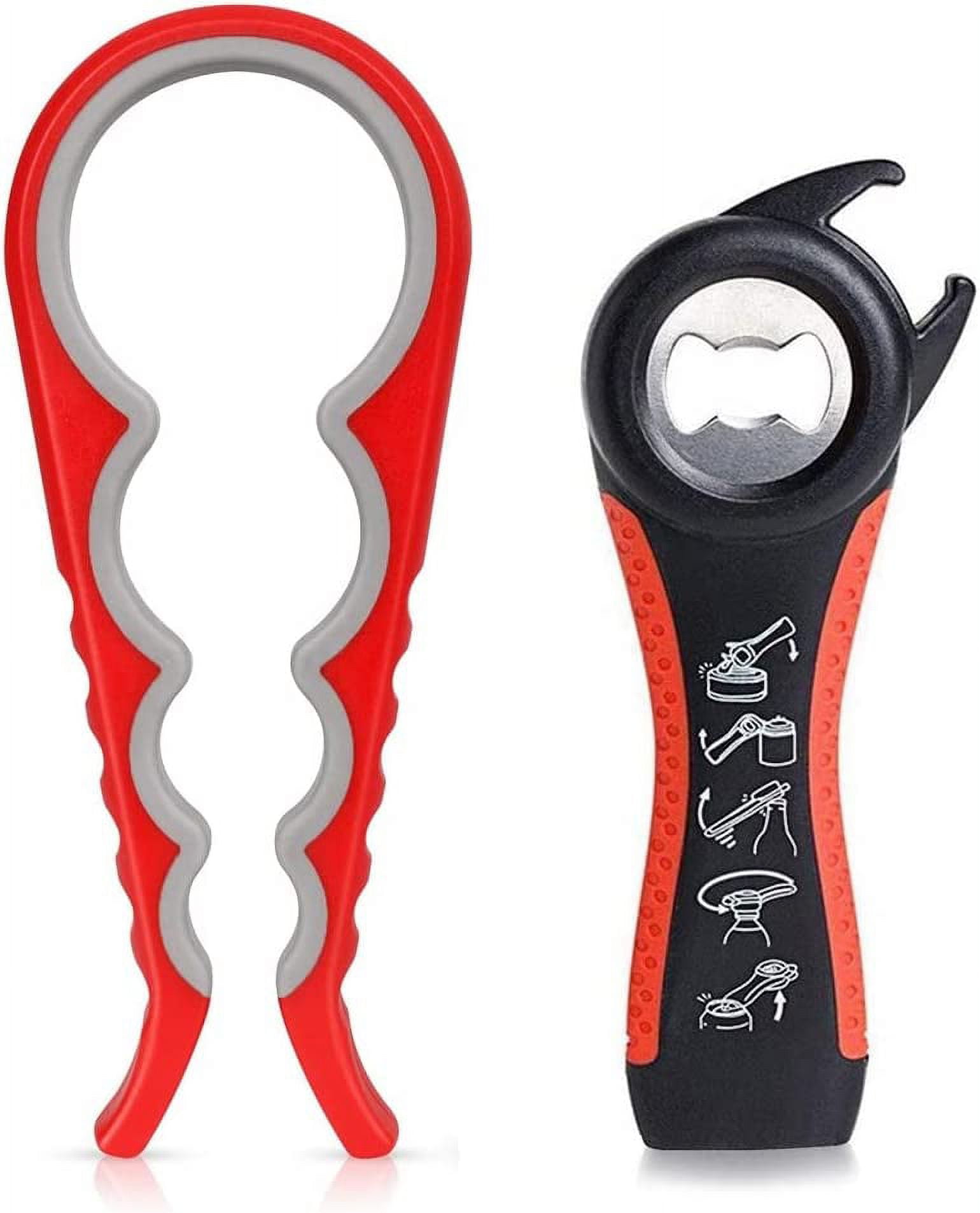 Jar Opener Kit, 4 in 1 Jar Opener for Seniors with Arthritis, 5 in 1 ...