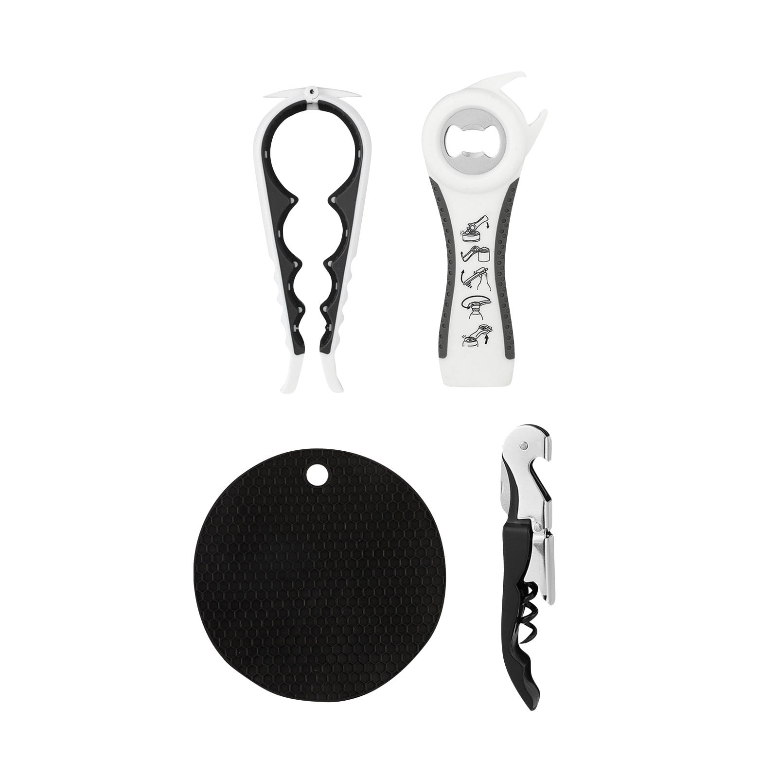 Jar Opener for Weak Hands,5 in 1 Bottle Opener and 4 in 1 Can Opener ...