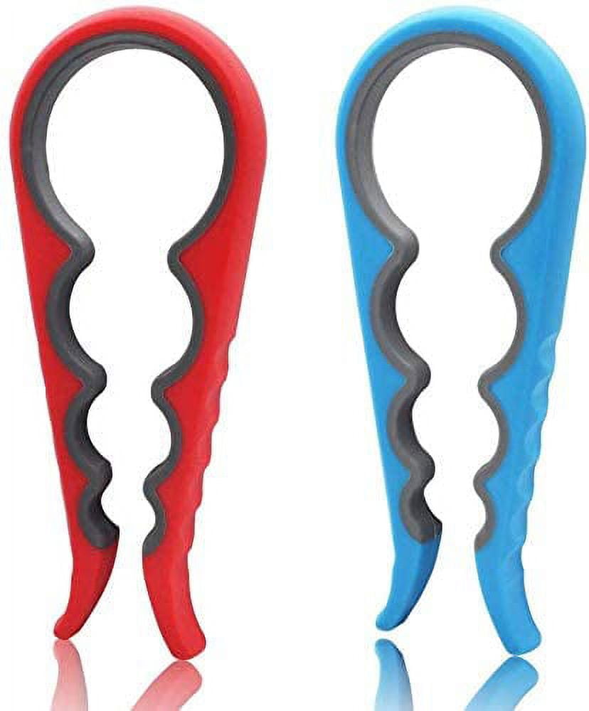 Jar Opener for Weak Hands or Seniors with Arthritis,2 PCS 4 in 1 Multi Function Can Opener ...