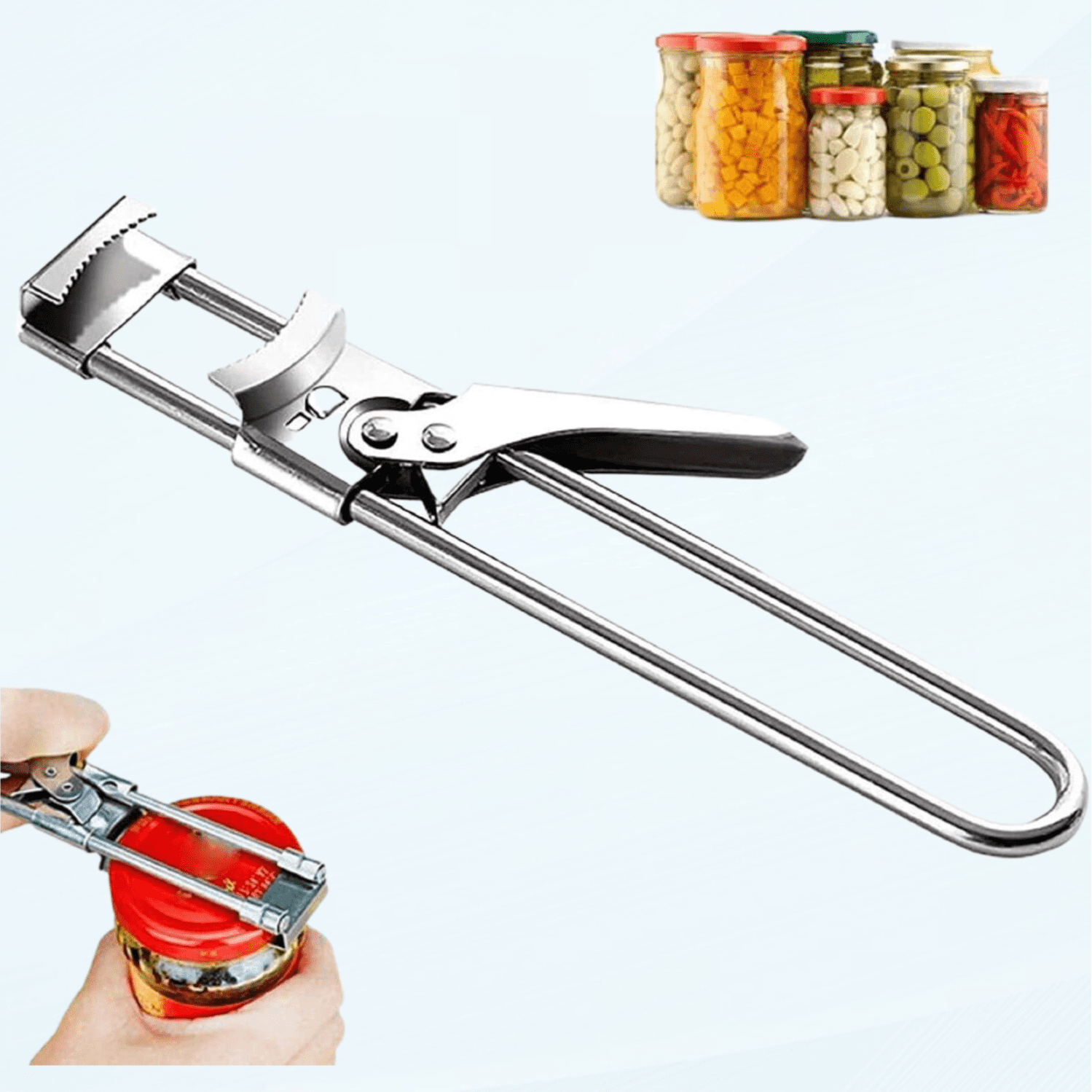 Jar Opener for Weak Hands, Stainless Steel Good Grip Jar Opener, Good ...