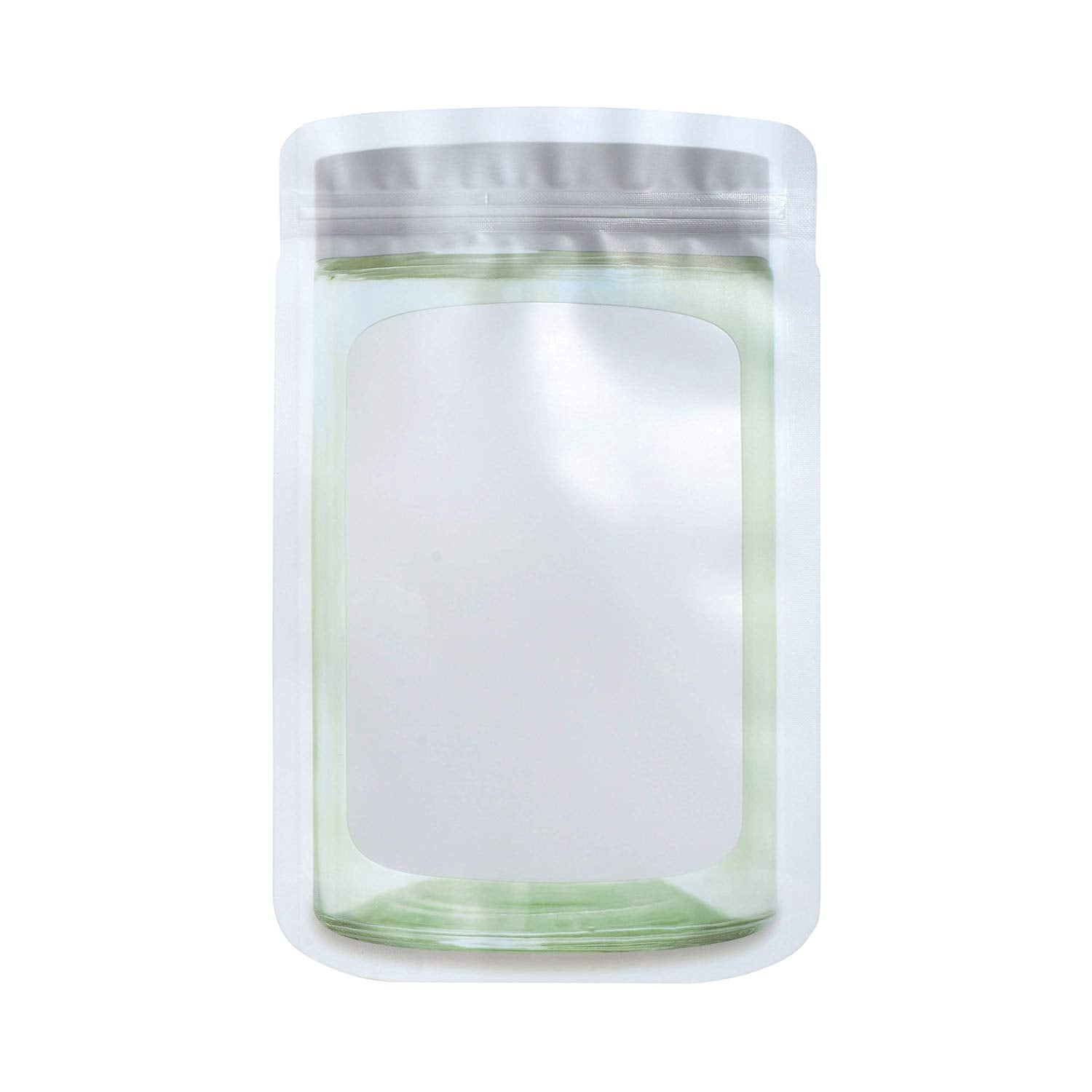 Jar Shape Airtight Bag Silver 6"X9.5" 20 Packs - Walmart.com