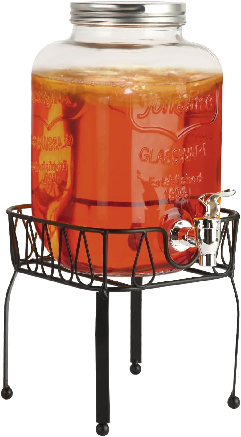 Jar with Spigot and Shelf,1-Gallon Glass Continuous Kombucha Jar w ...