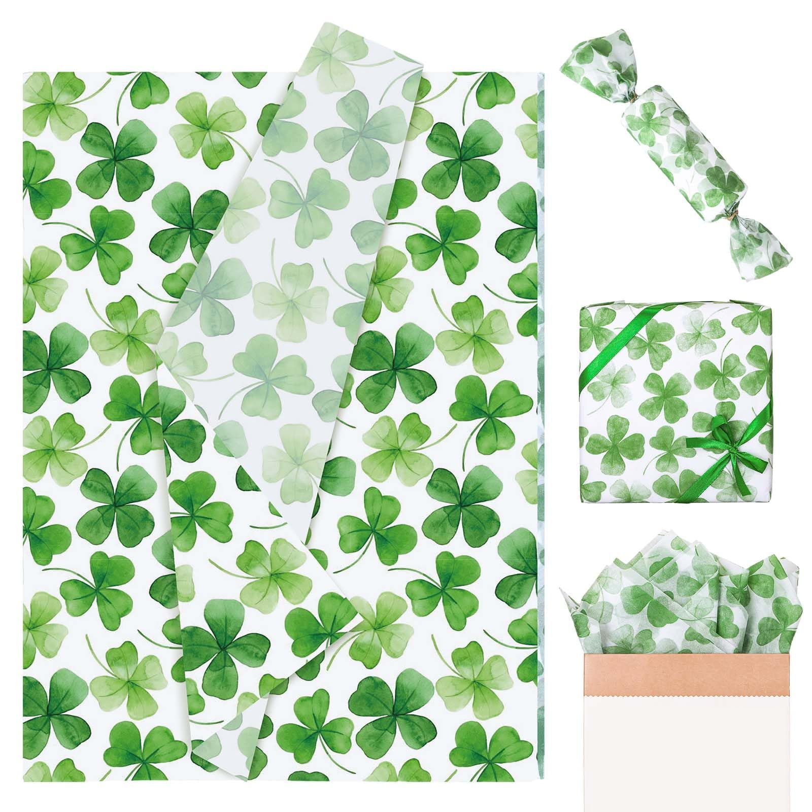 JarThenaAMCS 100 Sheet St. TSF6 Patrick's Day Tissue Paper Shamrock ...