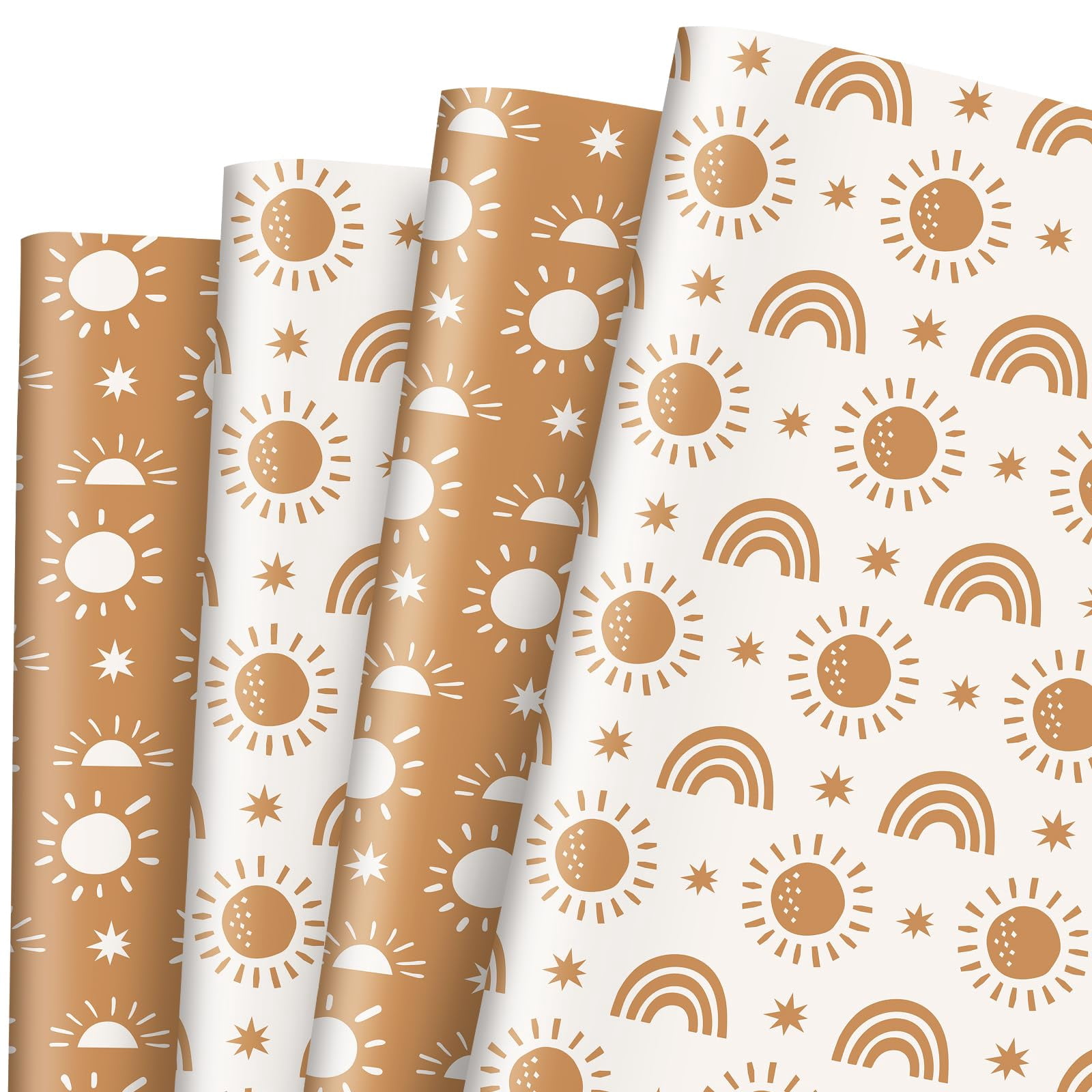 JarThenaAMCS 8 Sheet Modern SSF20 Boho Wrapping Paper -Not Roll- Boho ...