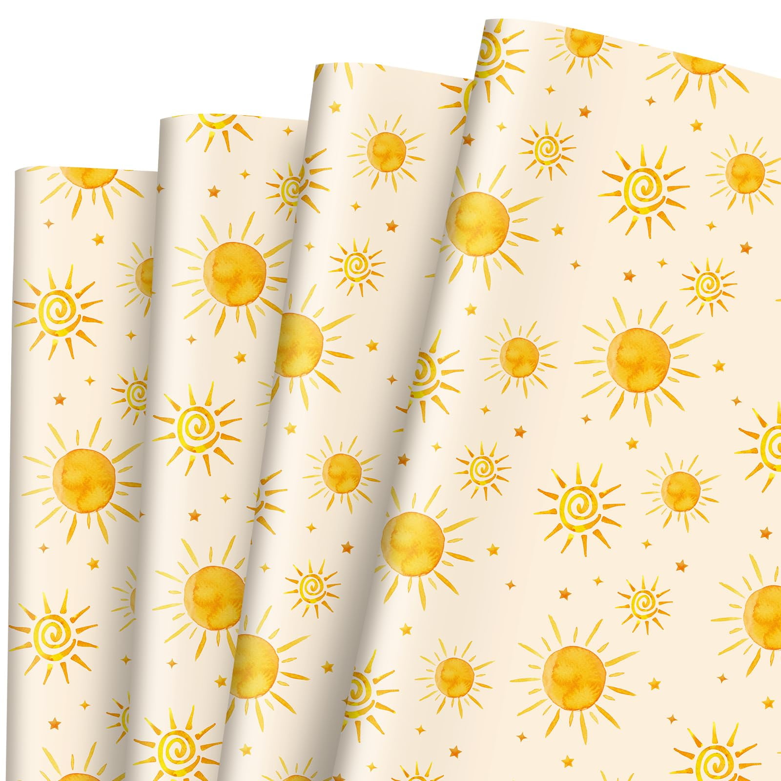 JarThenaAMCS 8 Sheets Boho Sun Wrapping AIS1 Paper -Not Roll- First ...