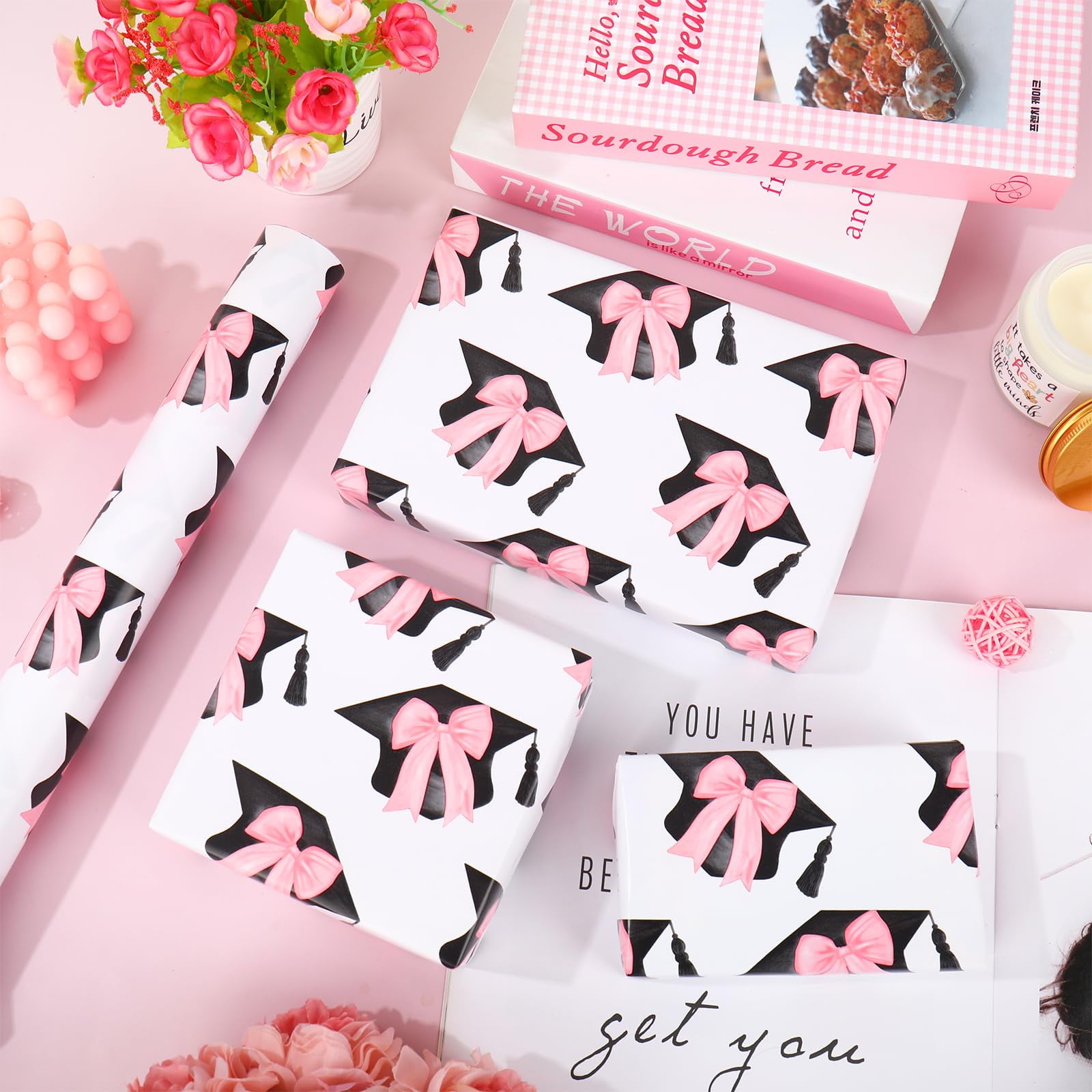 JarThenaAMCS Graduation Wrapping Paper KEF16 2025 -Mini Roll- 17In x 32 ...