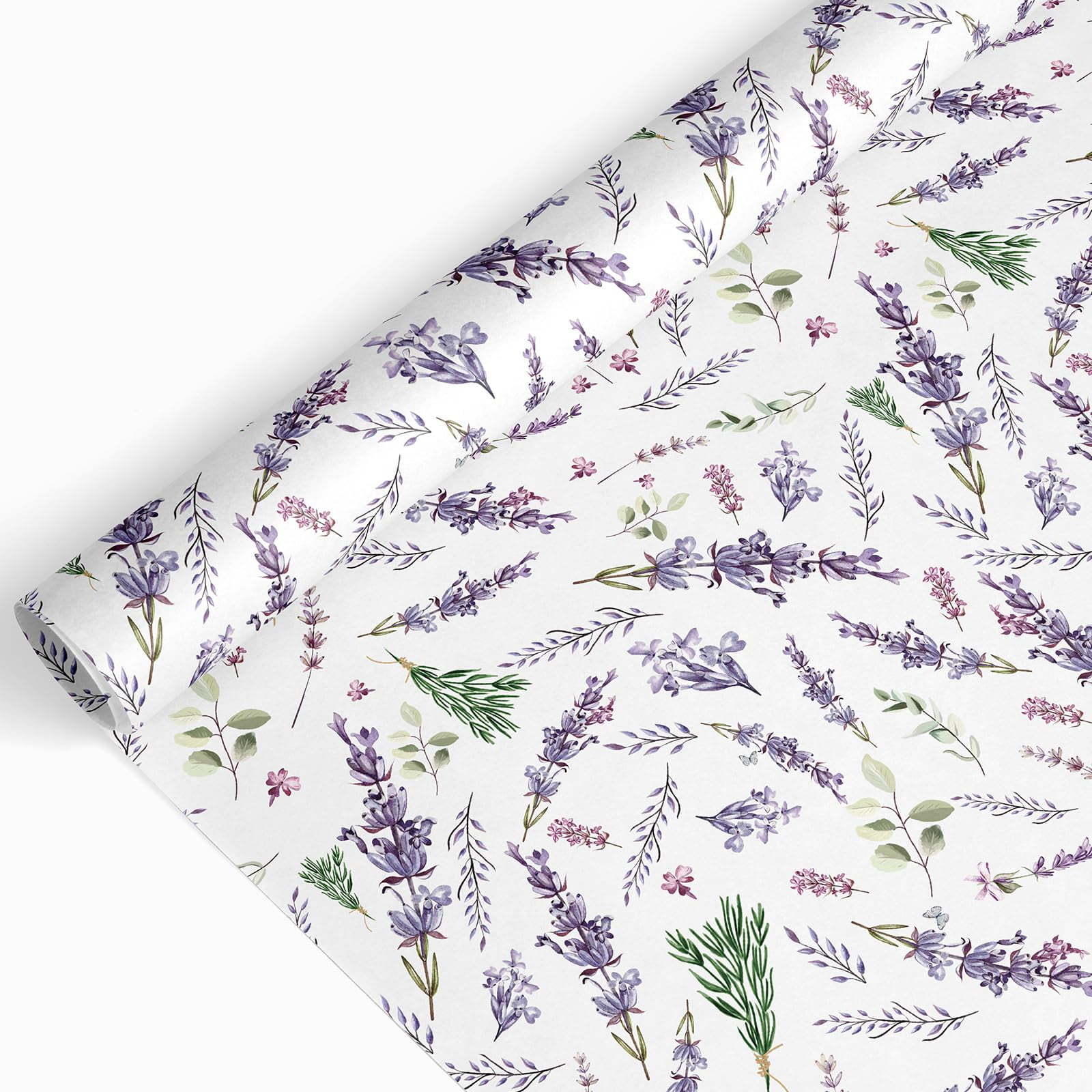 JarThenaAMCS Lavender Wrapping Paper MSF2 -Mini Roll- 17 Inch x 32.8Ft ...