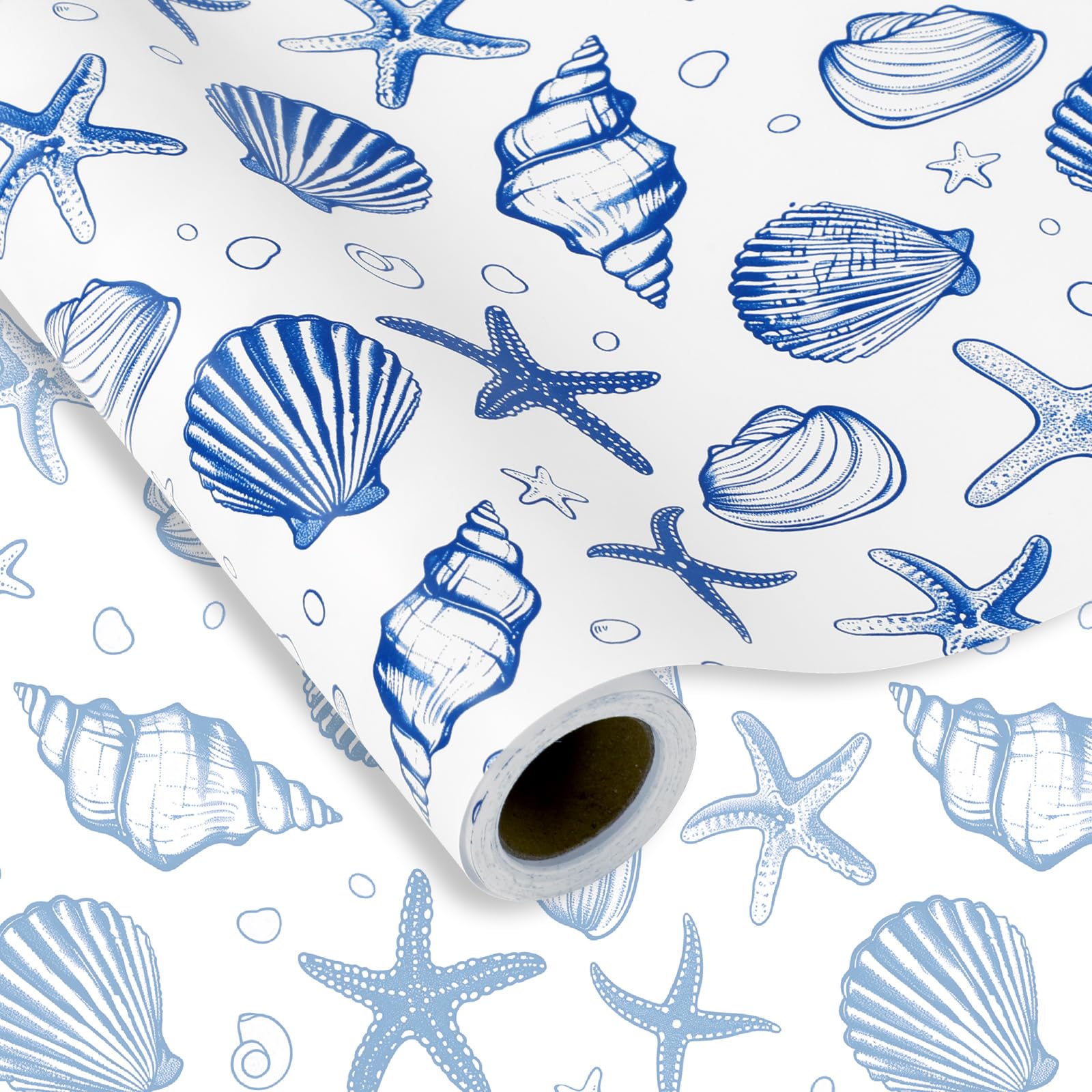 JarThenaAMCS Ocean Wrapping Paper KEF16 - Mini Roll - 17 Inch x 32.8 Ft ...
