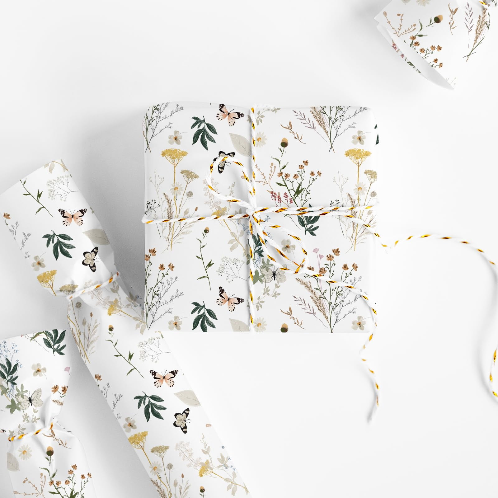 JarThenaAMCS Spring Floral AJH3 Wrapping Paper - Mini Roll - 17 Inch x ...