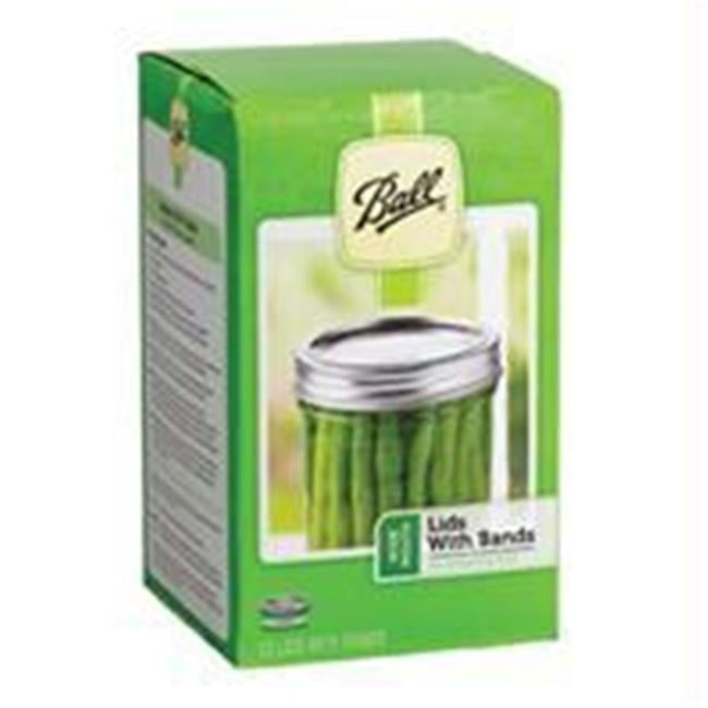 Jarden Home Brands - Wide Mouth Lids With Bands 12 Count - Walmart.com