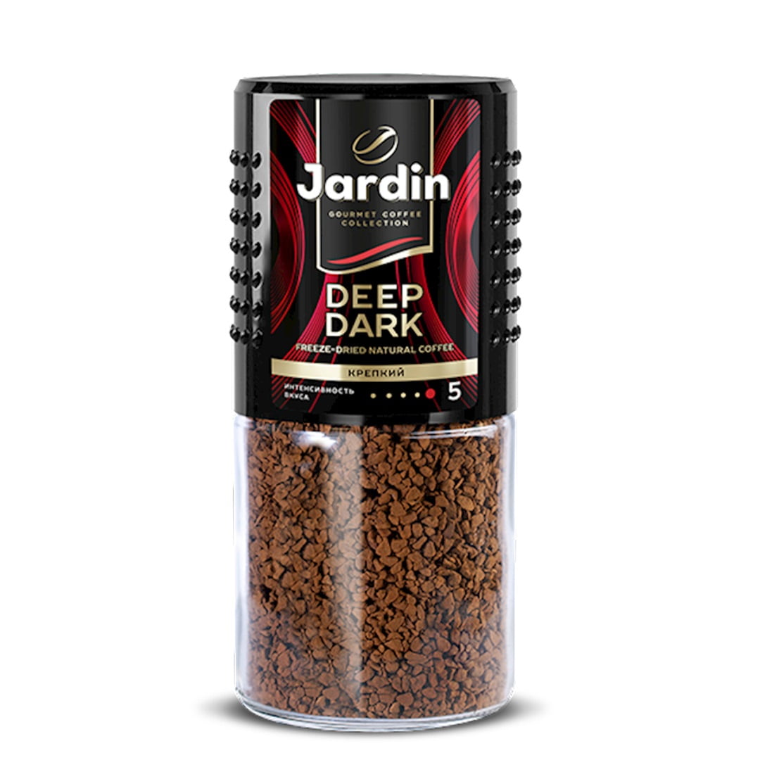 Jardin Deep Dark Instant Coffee - Premium Freeze-Dried Coffee with Bold ...