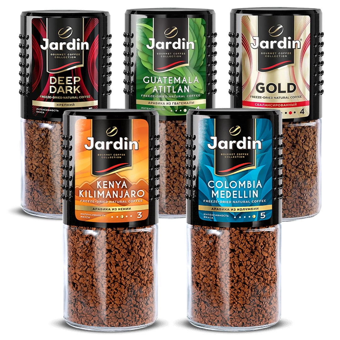 Jardin Freeze Dried Coffee 5-Pack - Instant Coffee Variety with ...