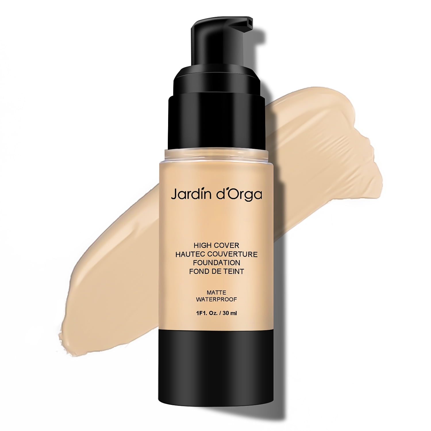 Jardin d'Orga Foundation Matte Waterproof Long Lasting Natural Makeup Liquid Foundation With ...