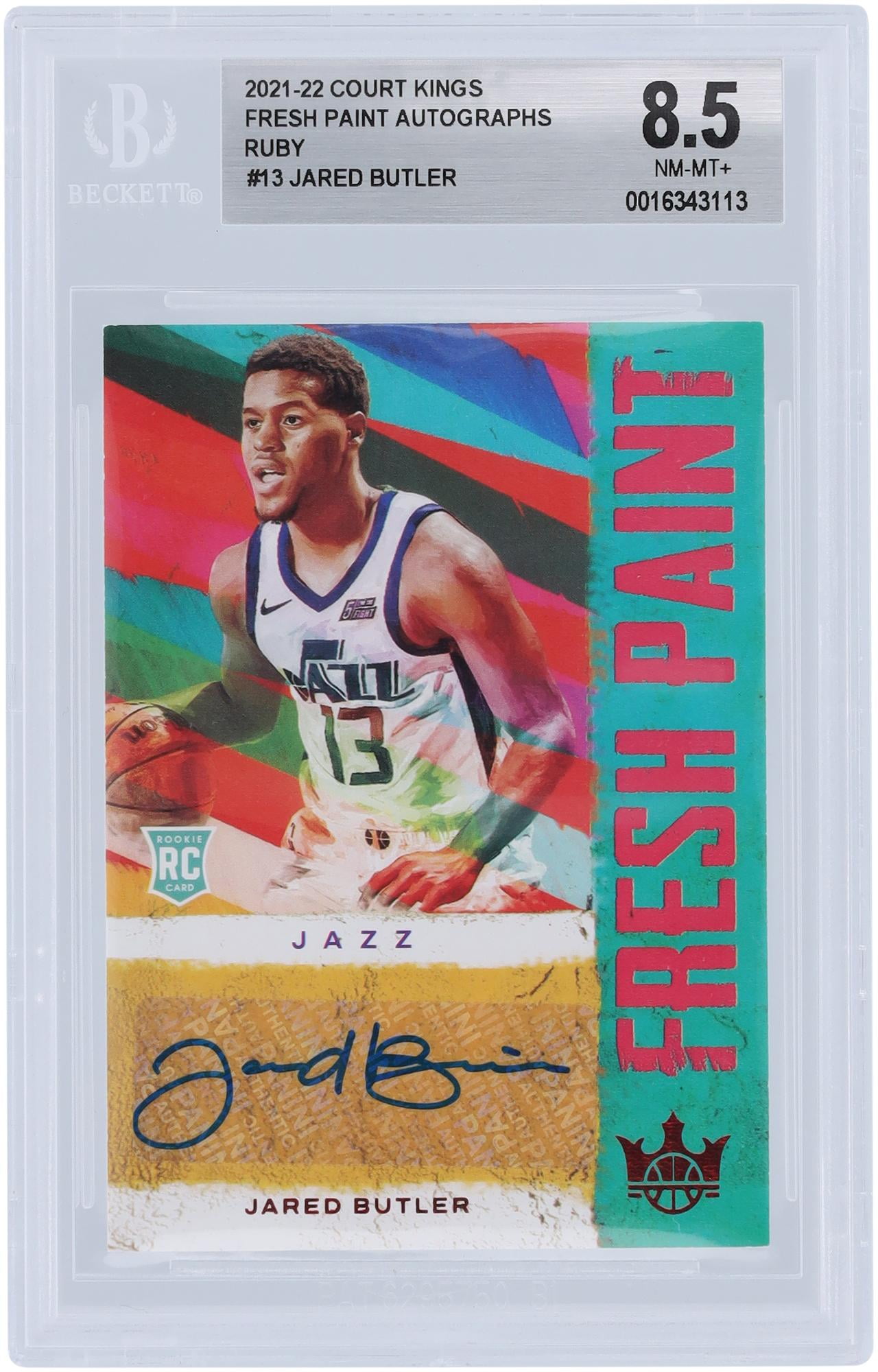Jared Butler Utah Jazz Autographed 2021-22 Panini Court Kings Fresh ...