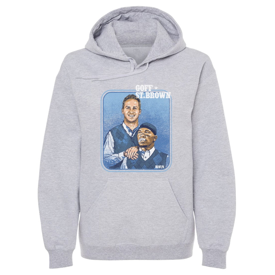 Jared Goff & Amon-Ra St. Brown Detroit Step Brothers WHT Classic Hoodie ...