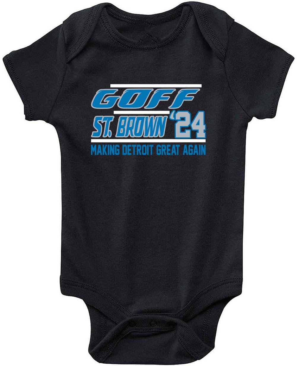 Jared Goff Amon-Ra St. Brown Lions 2024 Baby 1 Piece - Walmart.com