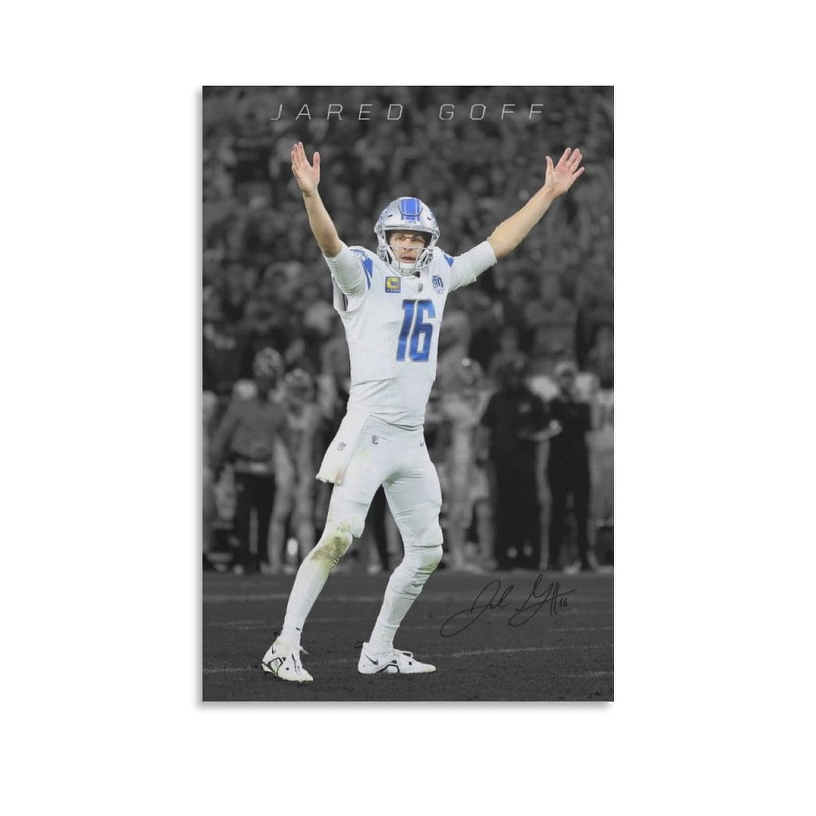 Jared Goff Canvas Poster Poster Cool Artworks Painting Wall Art Canvas ...